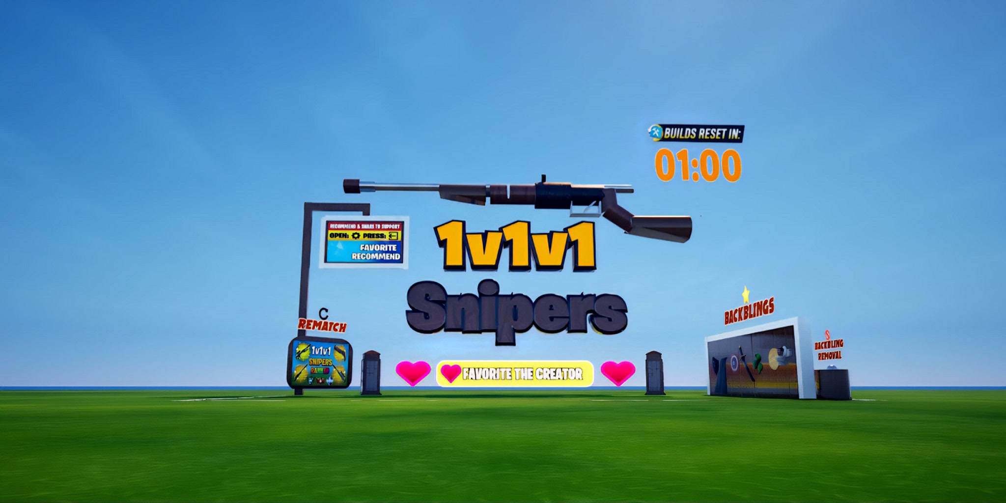 Sniper Ranked Realistic Reload 1v1v1 FFA 0666-3446-4846 by nu7 - Fortnite Creative Map Code ...