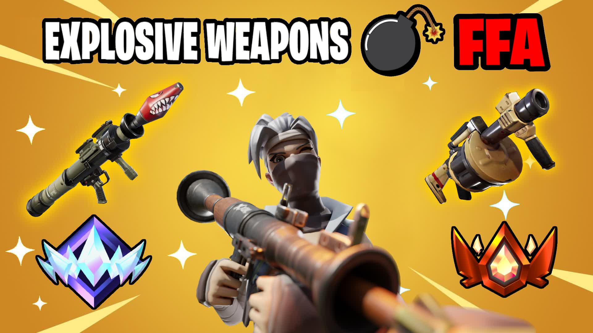 RANKED - EXPLOSIVE WEAPONS FFA 6233-5841-3133 by levin11 - Fortnite Creative Map Code - Fortnite.GG