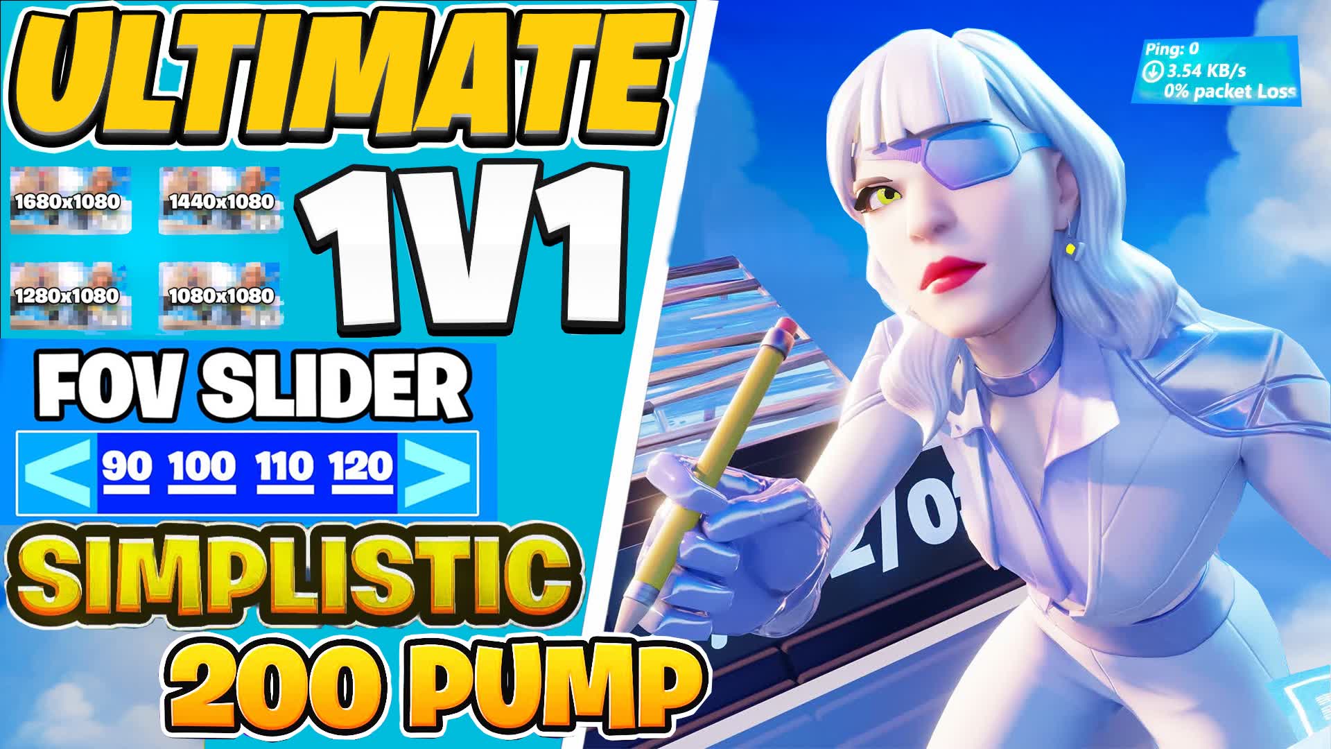 Ultimate 1v1 [200 Pump] 0220-6676-7248 by conin - Fortnite Creative Map Code - Fortnite.GG