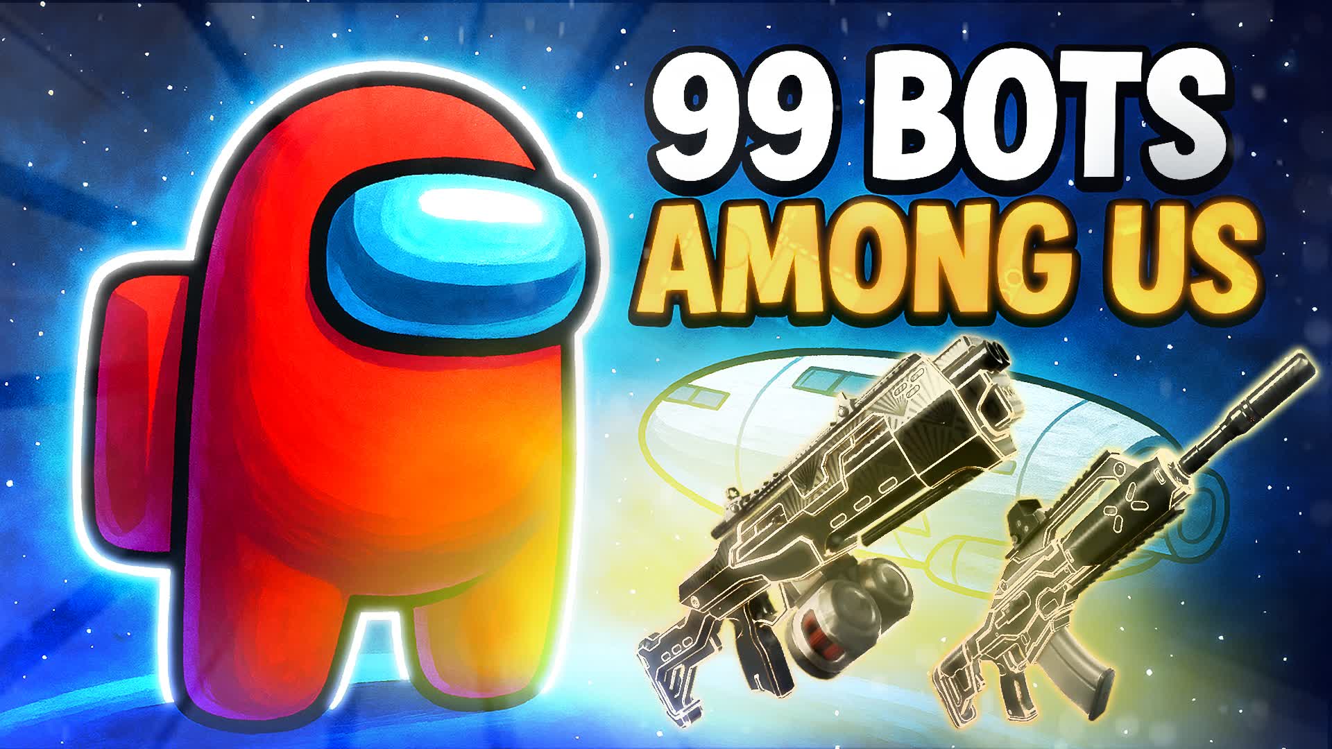 99 BOTS AMONG US BOT ROYALE ⭐ ALL GUNS 0695-7786-4666 by eduarant - フォートナイト