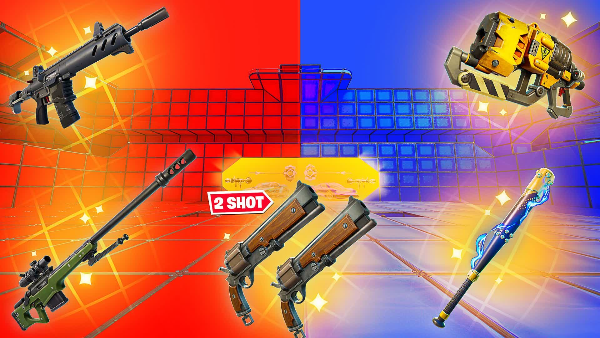 chash_fn Red vs Blue 🔴🔵 2777-3888-0569 من ابتكار bl23 - Fortnite