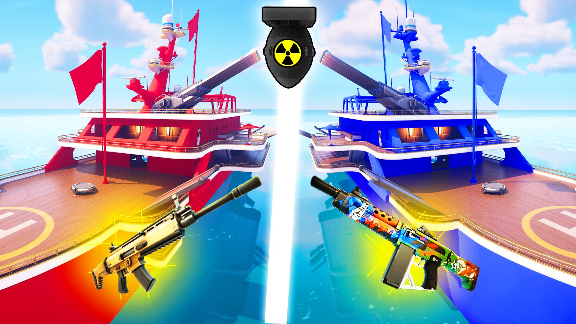 SUPER YACHTS RED VS BLUE 🔴🔵 8960-2294-3409 by tdgl - Fortnite
