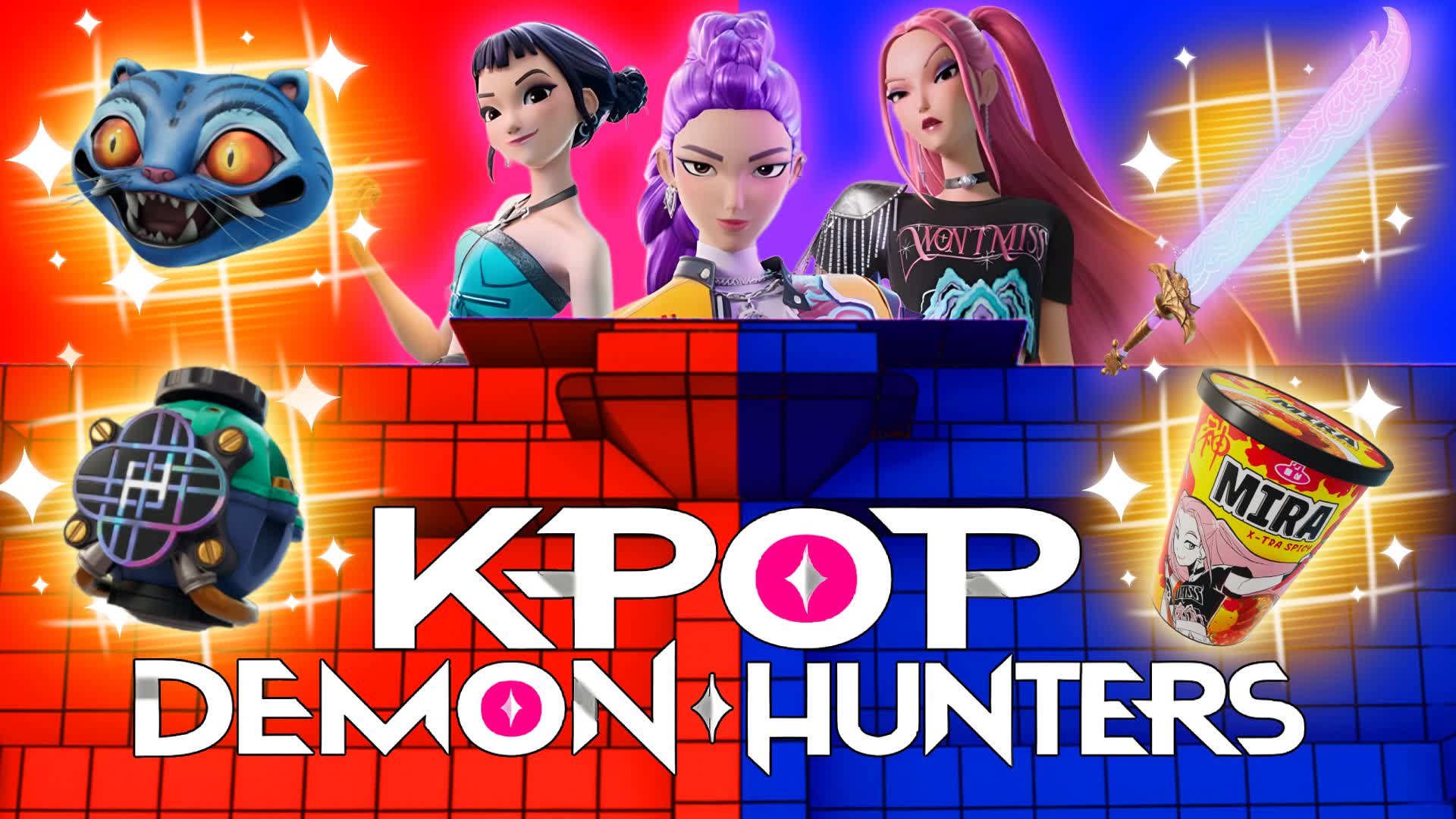 KPOP DEMON HUNTRIX RED VS BLUE 🔴🔵 (6364-4985-0855) by slopgames ...