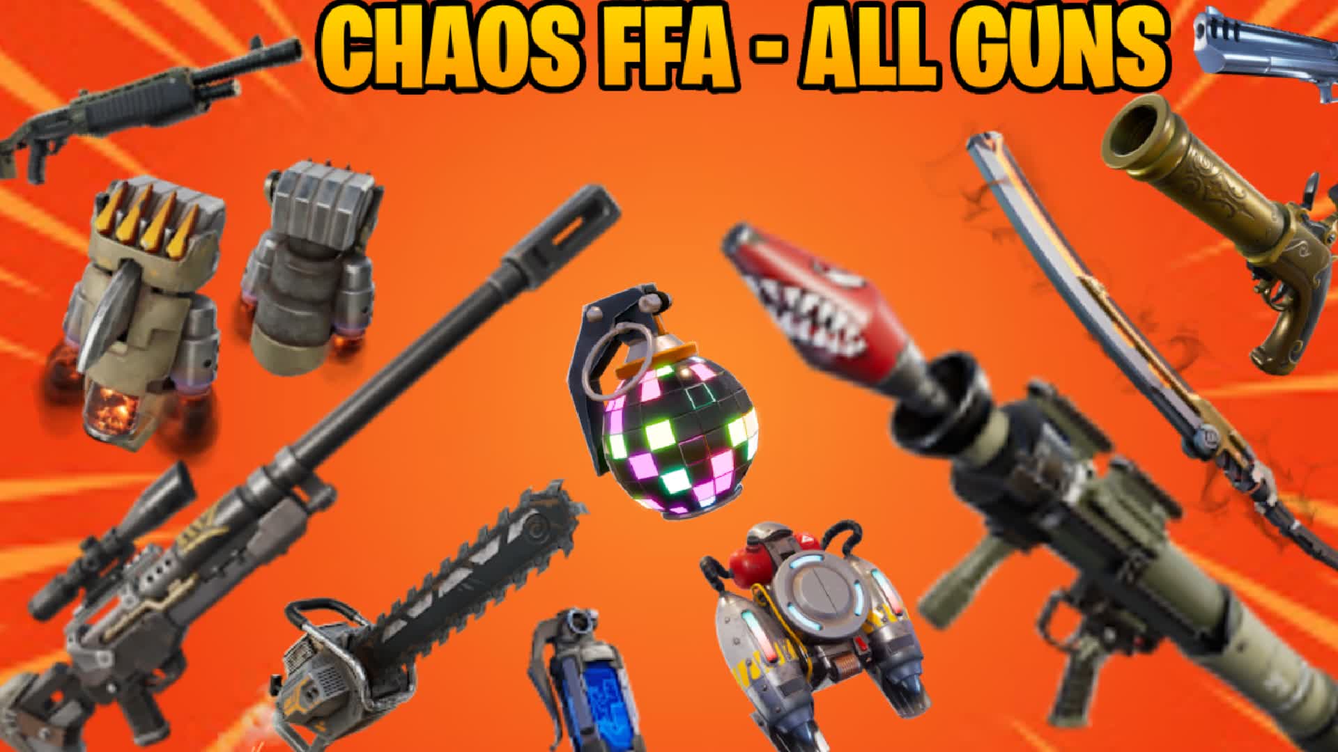 Chaos FFA - All Weapons 4273-6552-1948 by ahmadfn - Fortnite Creative Map Code - Fortnite.GG