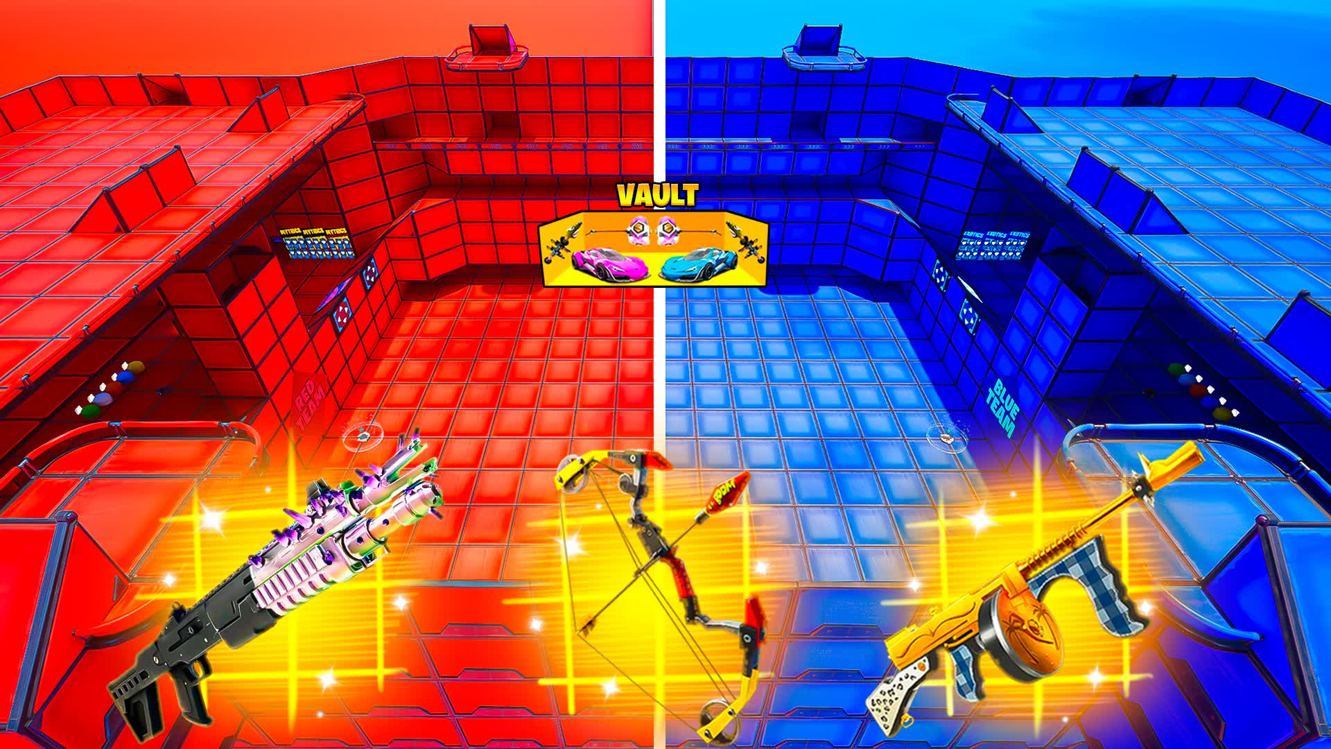 GOAT RED VS BLUE HERO 🔴🔵 1509-6911-9393 by gul - Fortnite Creative Map ...