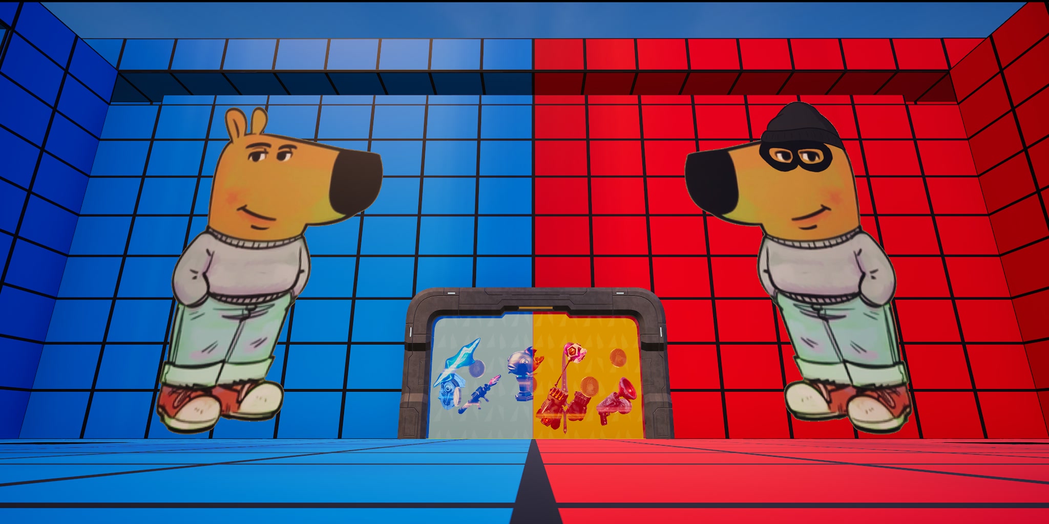 CHILL GUY RED VS BLUE🔴 🔵 9345-0388-7842 by vlaster - Fortnite Creative ...