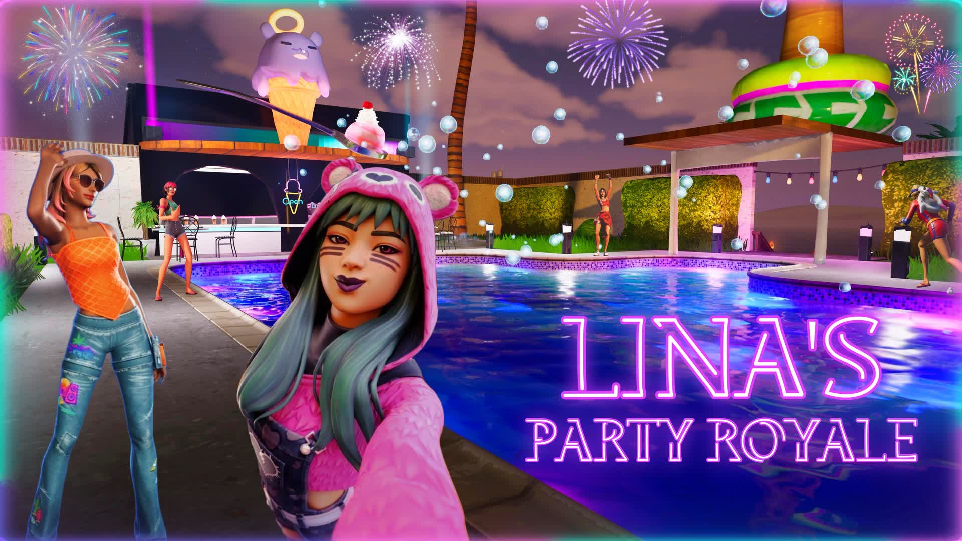 🌅 LINA'S PARTY ROYALE🌴 0225-5155-8759 by etnlina - Fortnite Creative ...