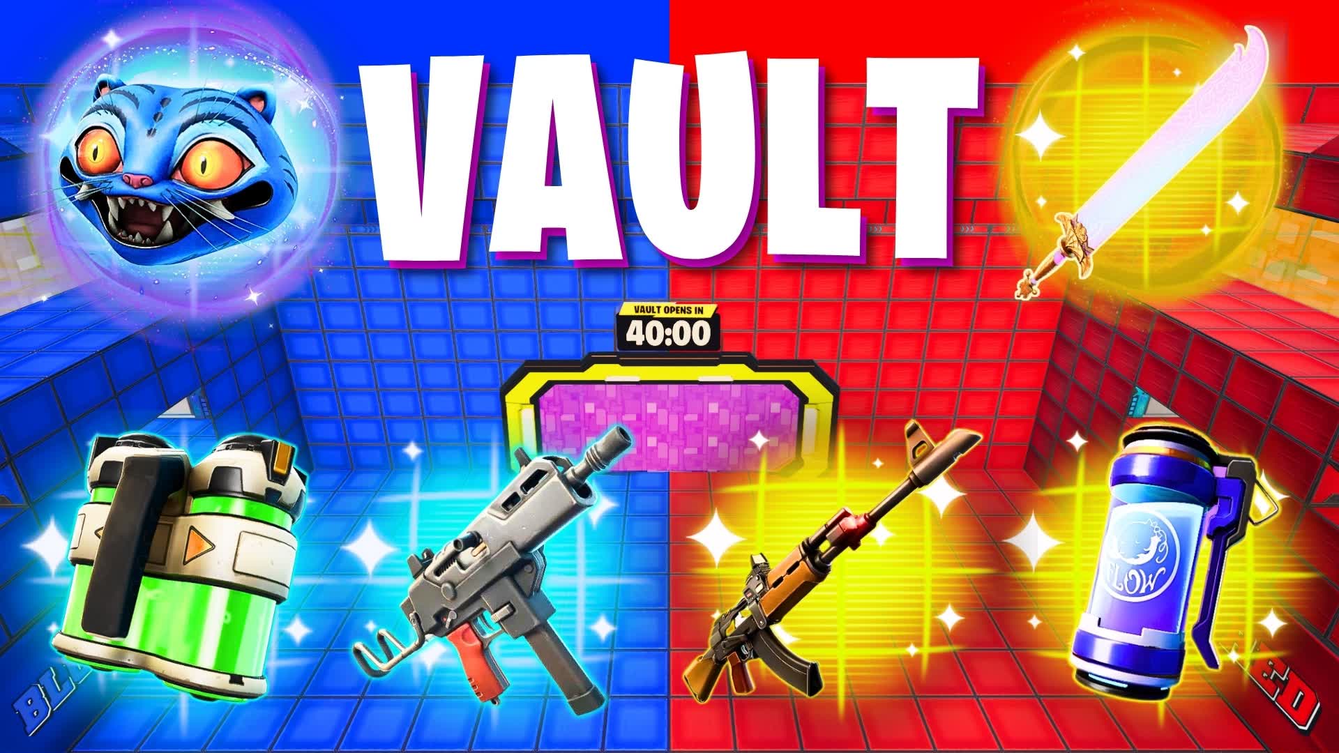 NEW VAULT RED VS BLUE 🔴🔵 3217-8979-3659 by mh33 - Fortnite Creative Map ...