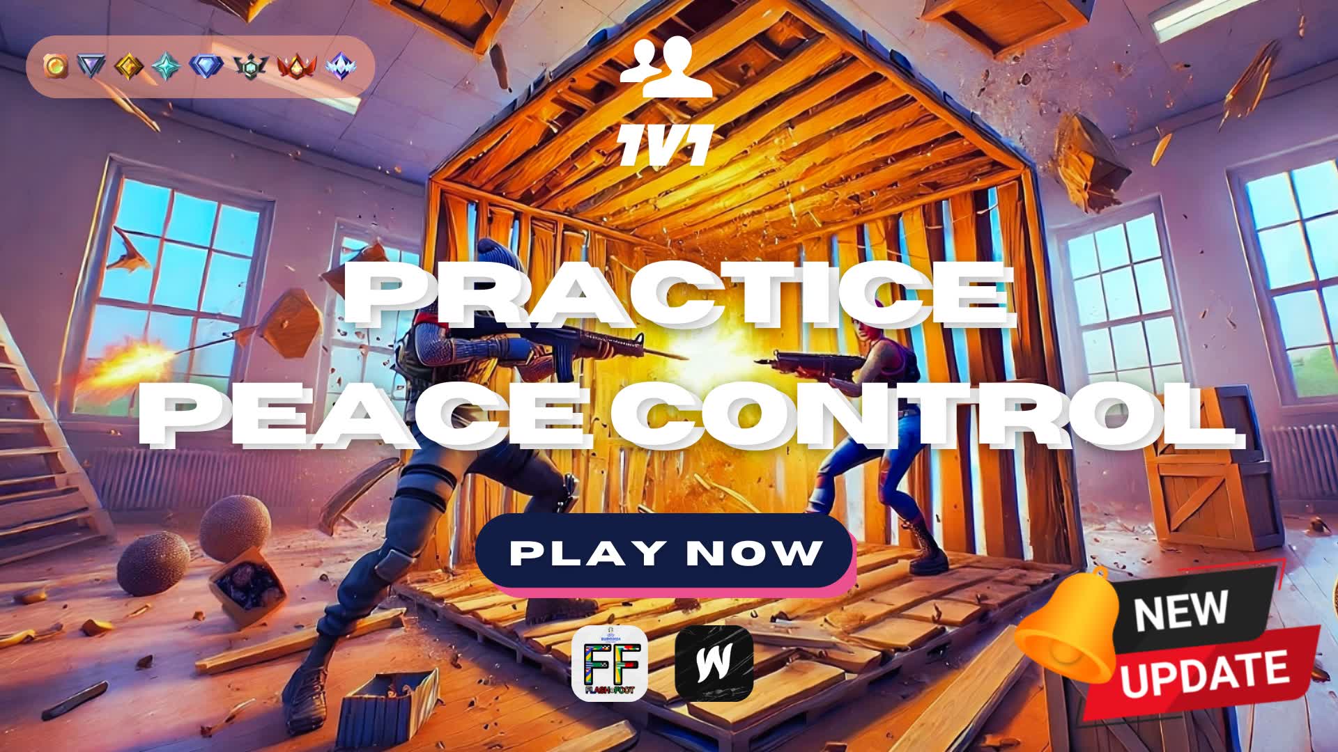 PRACTICE PEACE CONTROL 1V1 [RANKED] 0011-6455-8097 من ابتكار twbyadrien ...