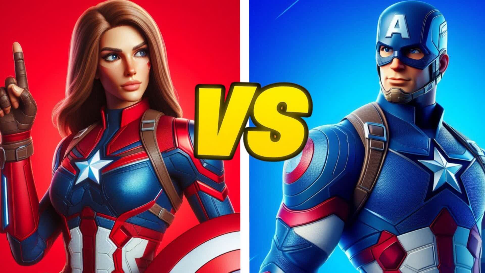 CAPTAINWOMAN VS CAPTAINAMERICA 4183-2631-1740 by soknk - Fortnite Creative Map Code - Fortnite.GG