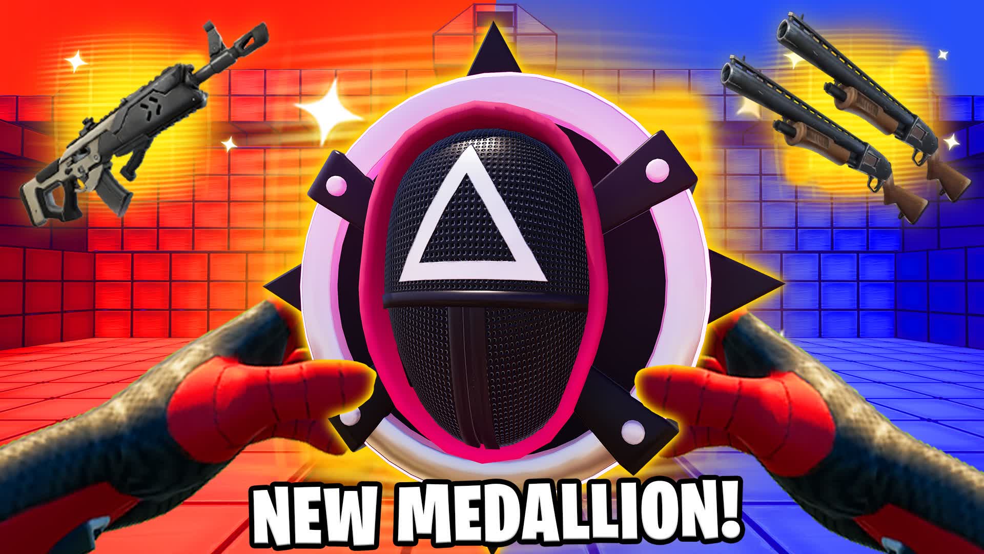 SQUID GAME MEDALLIONS RED VS BLUE 5543-3657-6109 by wavewaps - Fortnite ...