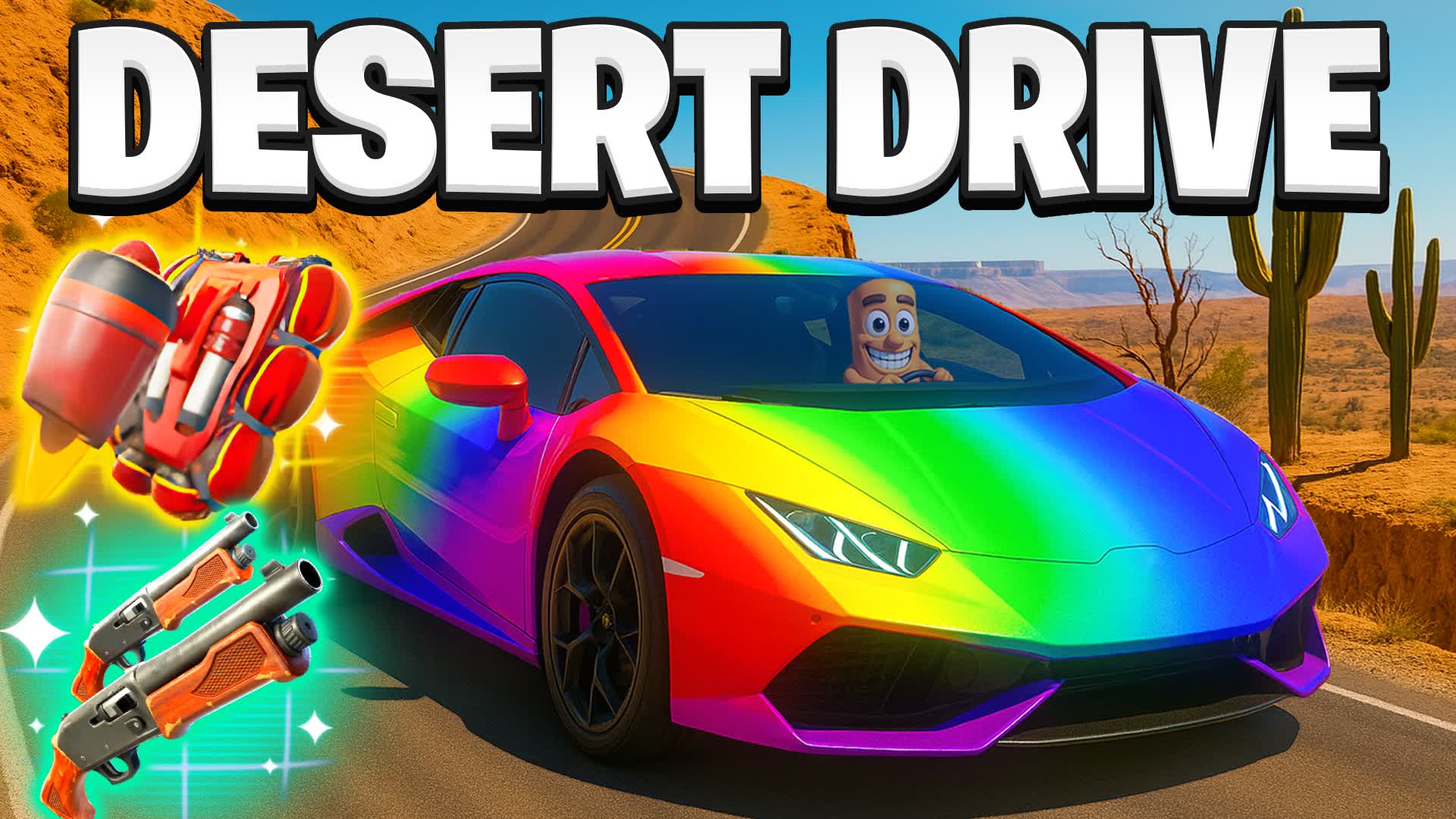 🏜️Desert Drive FFA 1426-6310-1174 by void-studios - Fortnite Creative Map Code - Fortnite.GG