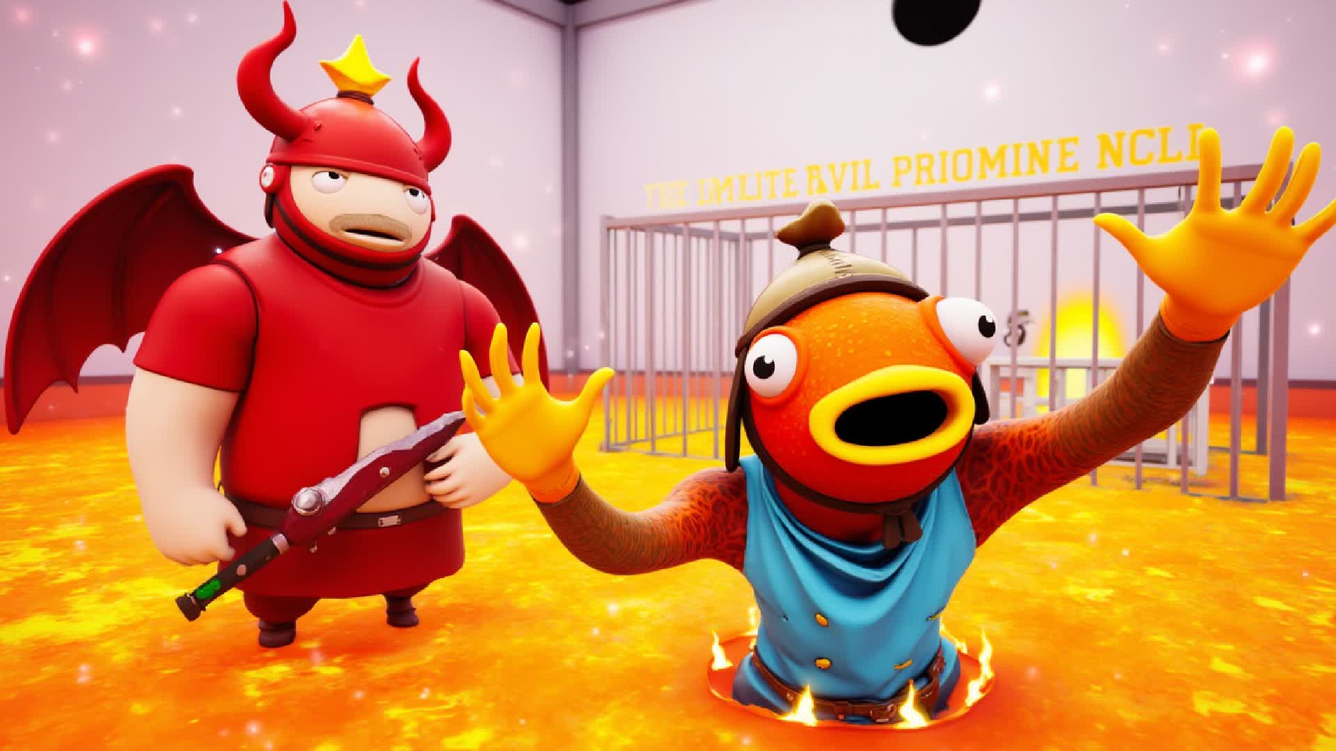 Evil Barry prison run but floor is lava 6032-7082-8509, de mbv — Fortnite