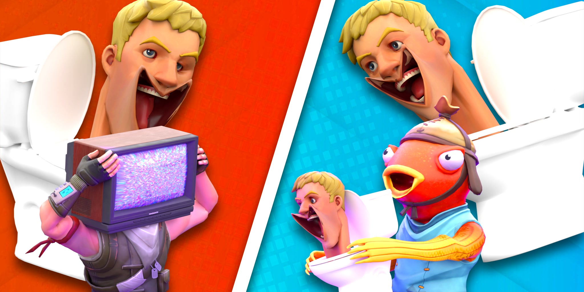 Skibidi Red vs Blue 🔴🔵🚽 2702-3760-4953 by natorior - Fortnite Creative ...