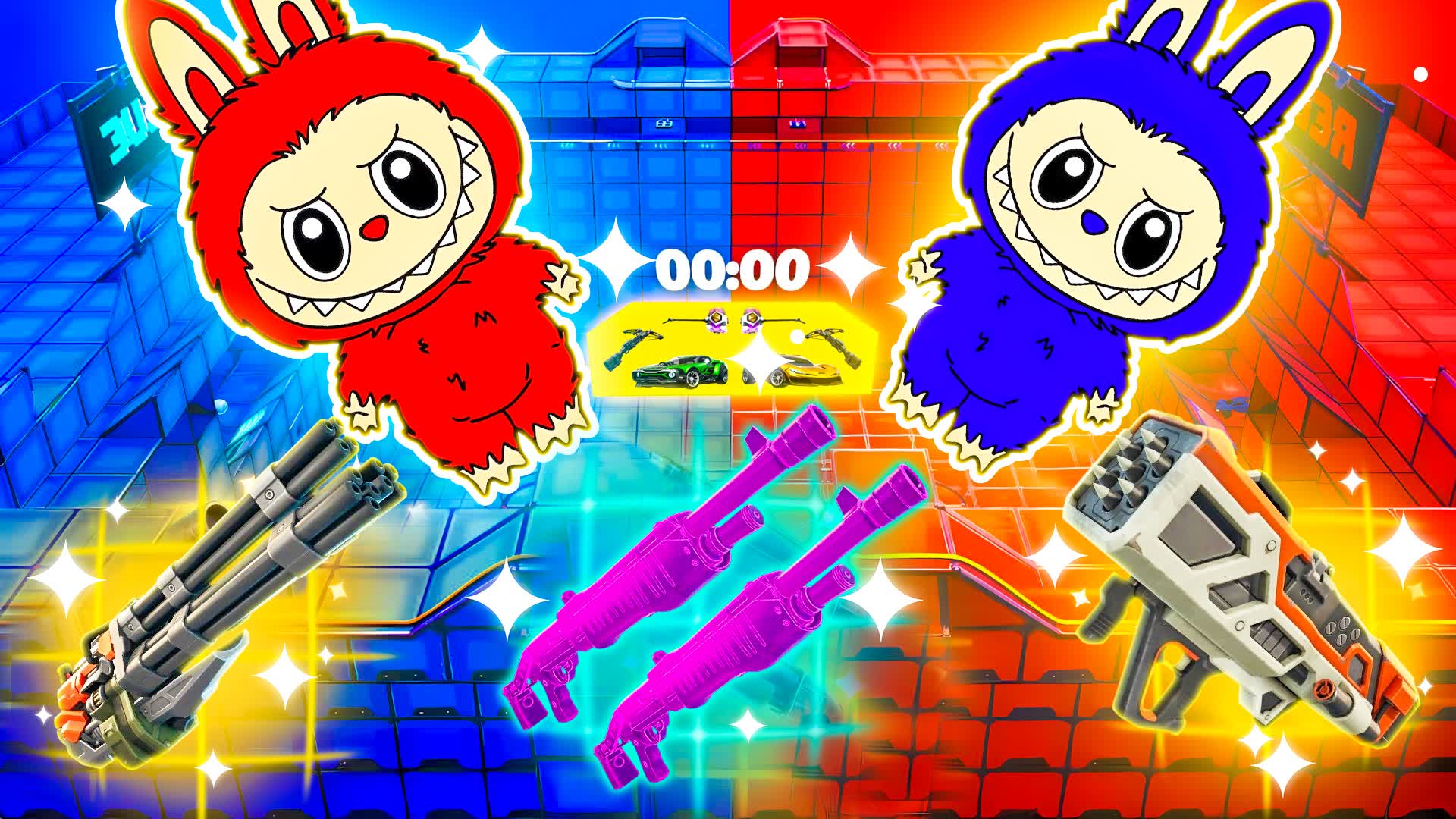 LABUBU BOSS FIGHT VI⭐️RED VS BLUE 🔴🔵 7431-7039-1185 by 3kusd - Fortnite