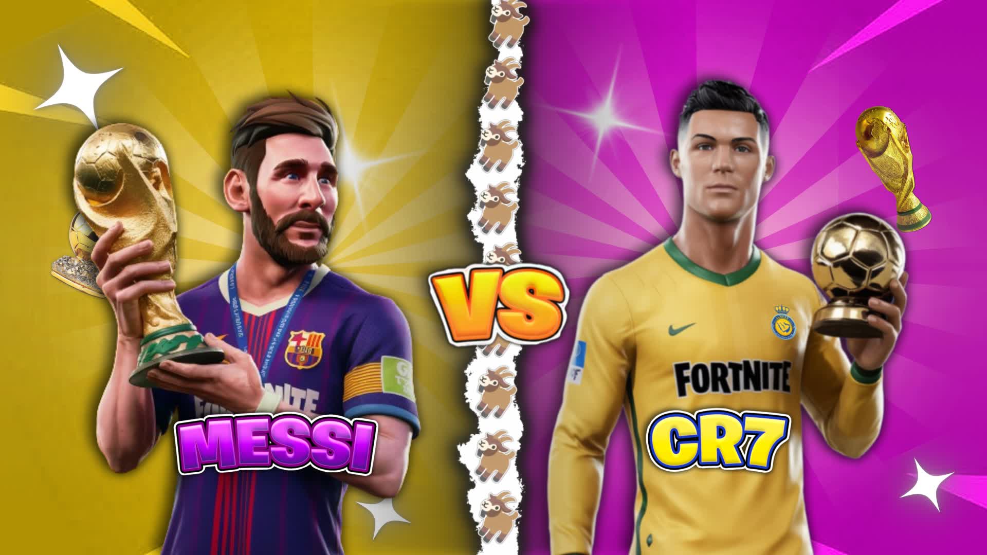 MESSI VS RONALDO 🐐 2971-3121-6657 by broxx - Fortnite Creative Map Code - Fortnite.GG