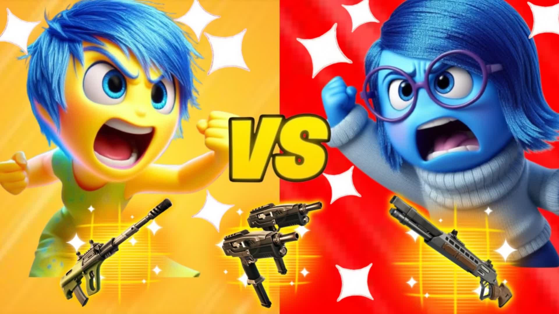 💛JOY VS SADNESS💙 4476-1054-7914 من ابتكار zerotohero - Fortnite