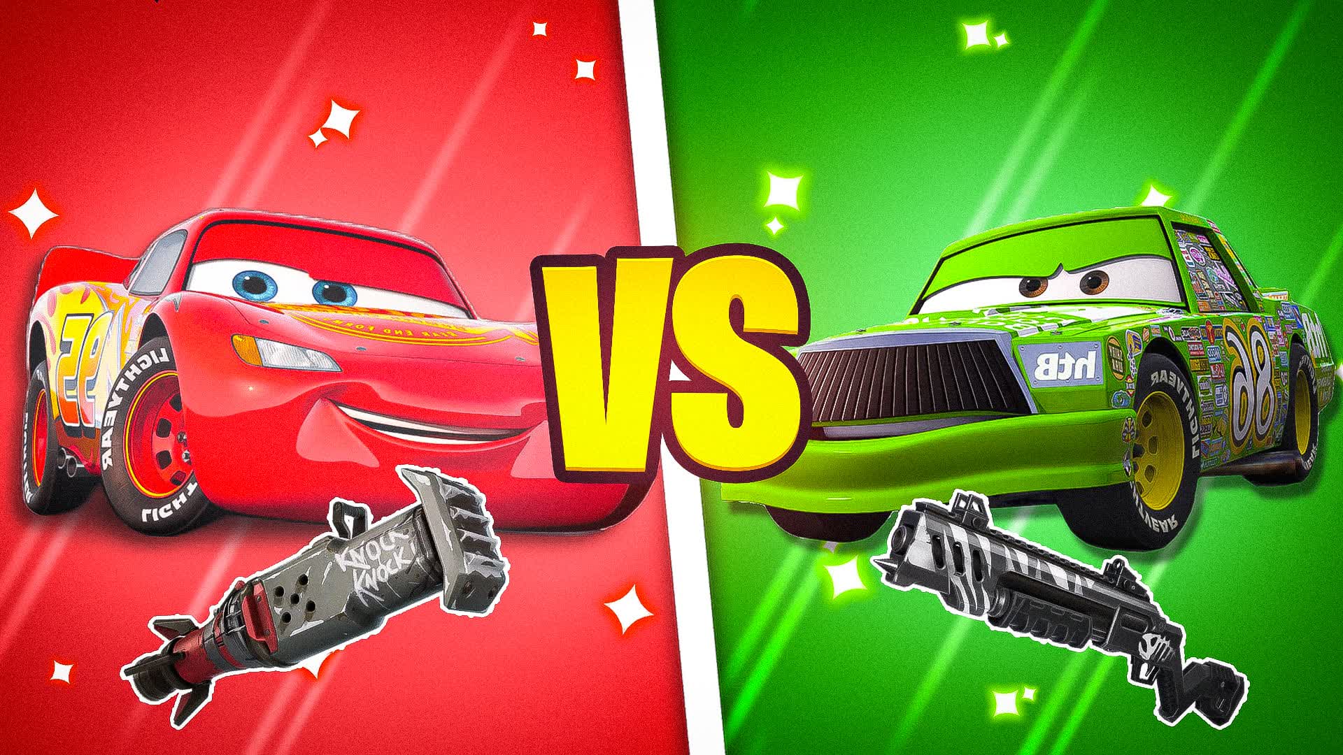 🆕⚡LIGHTNING MCQUEEN VS CHICK HICKS💚🆕 4242-7555-9647 by kiro1k ...