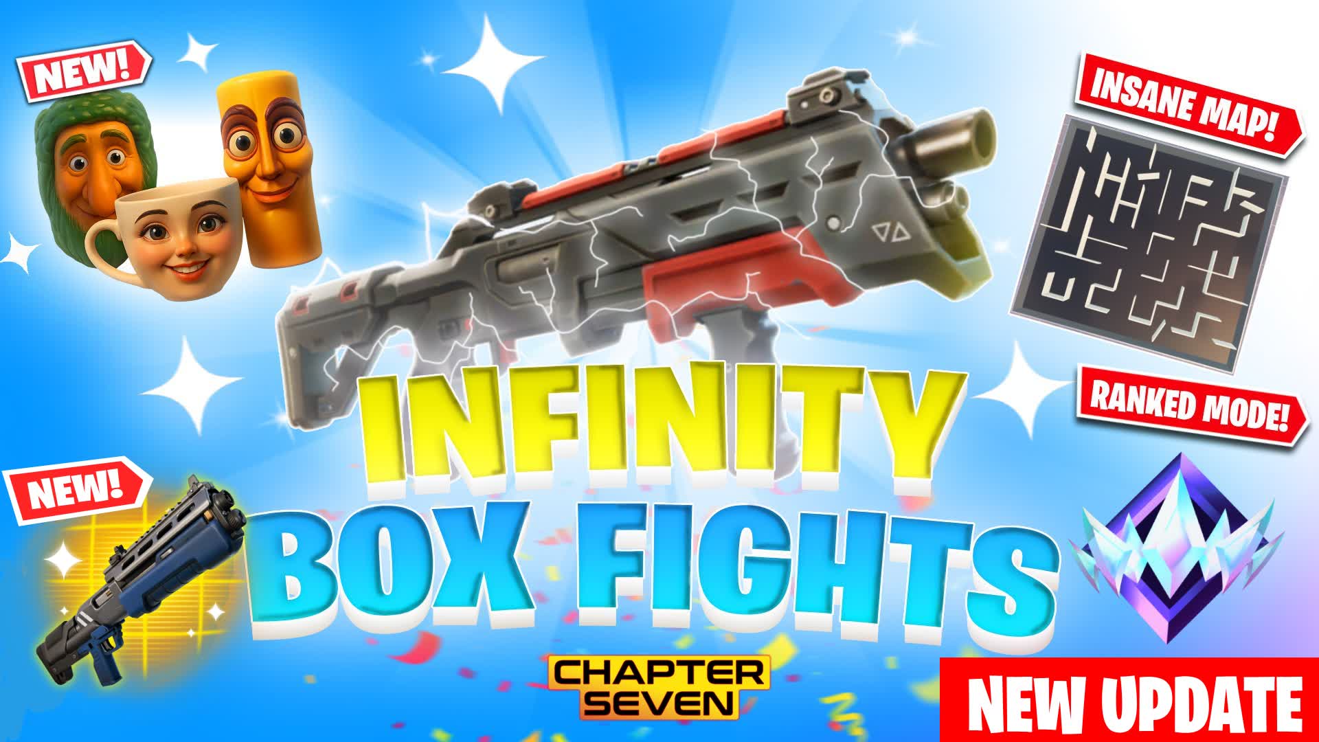 INFINITY BOX FIGHTS 🔫HAVOC🎯 ZOXAZ 1463-6226-7390 by zoxaz - Fortnite Creative Map Code - Fortnite.GG