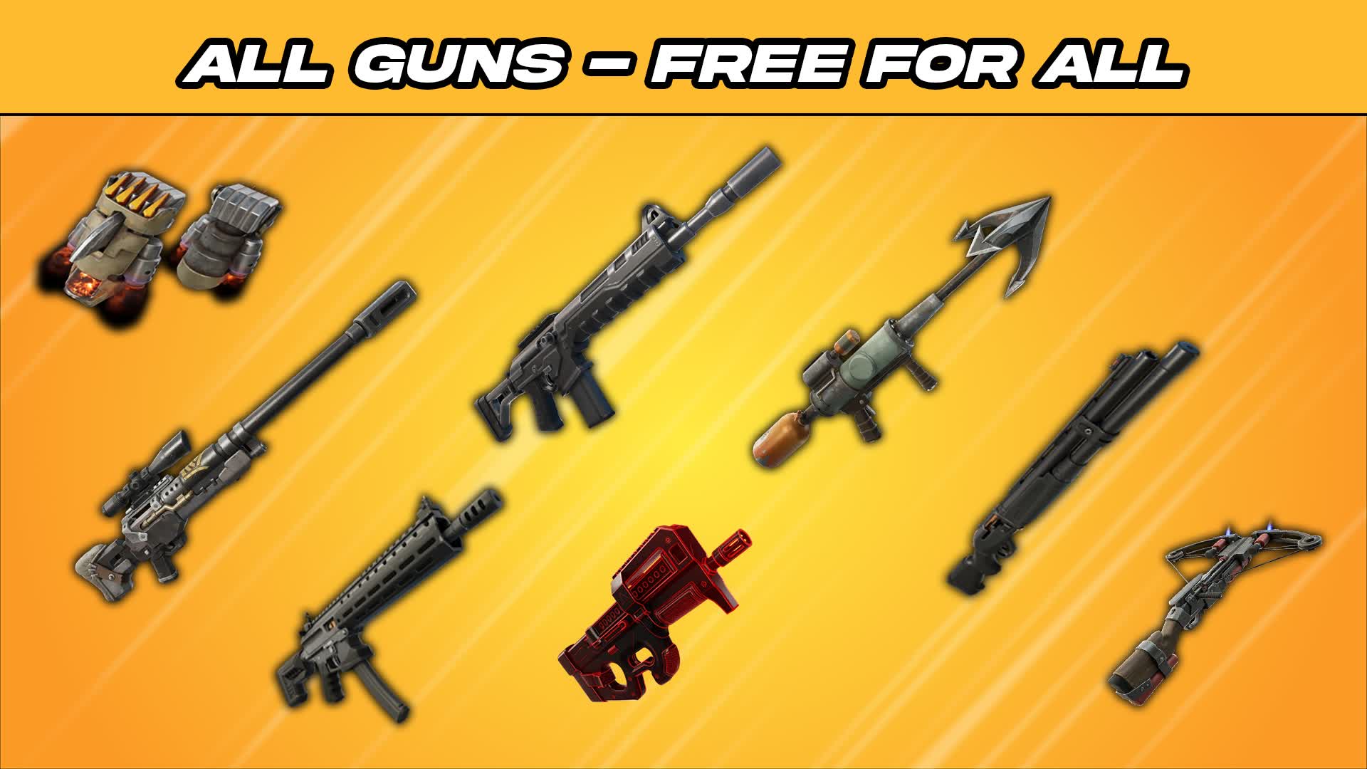ALL GUNS - FREE FOR ALL 🔫 0661-6712-1988 by cejezy - Fortnite Creative ...