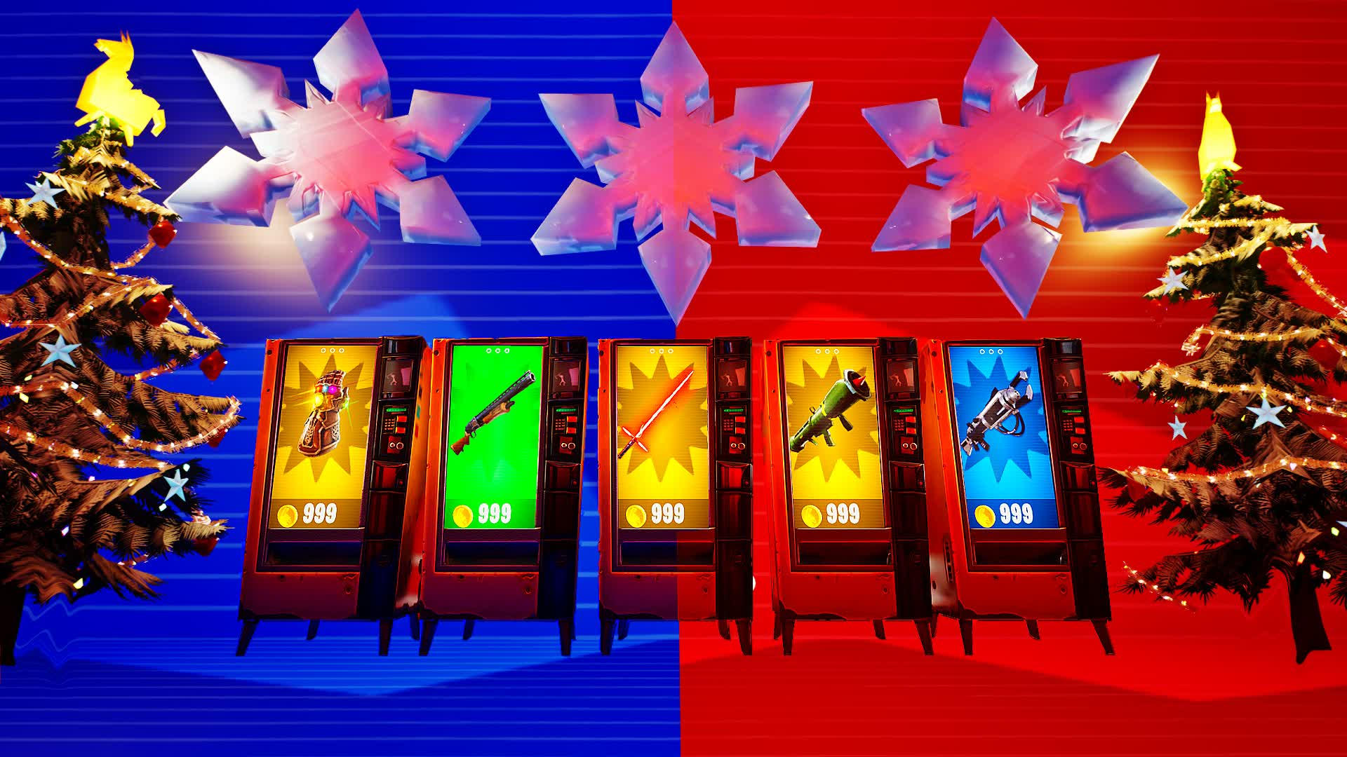 WINTER RED VS BLUE🎄 8039-7116-9392 by hipey - Fortnite Creative Map ...