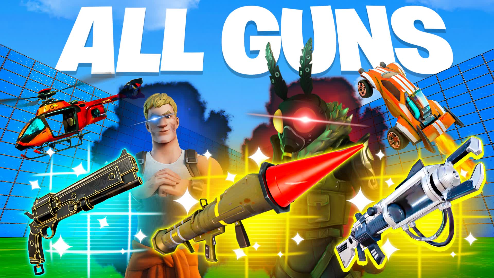 ALL WEAPONS & BOSS BATTLE 1v1 0677-4463-2420 by gmaps - Fortnite ...