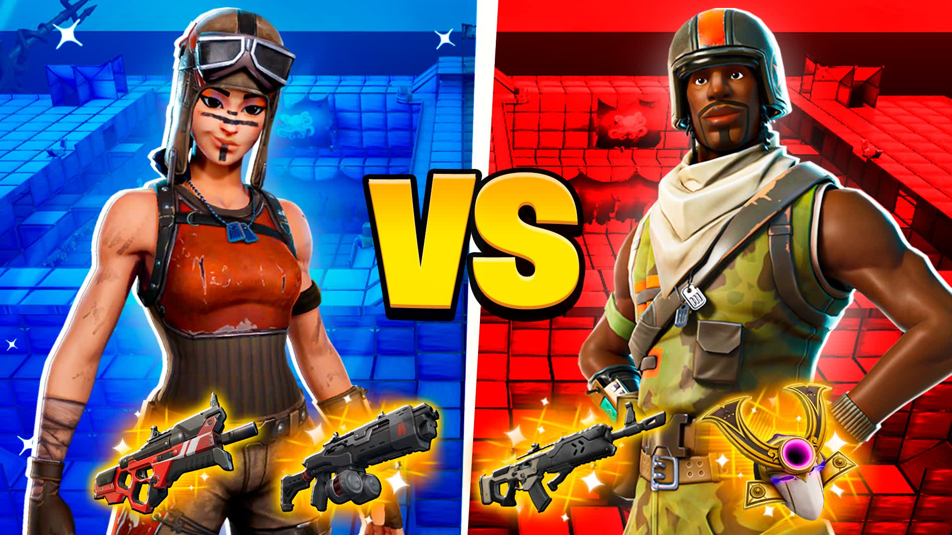 HYPE ⭐ RED VS BLUE 🔴🔵 6795-1055-4414 by e11even - Fortnite Creative Map ...