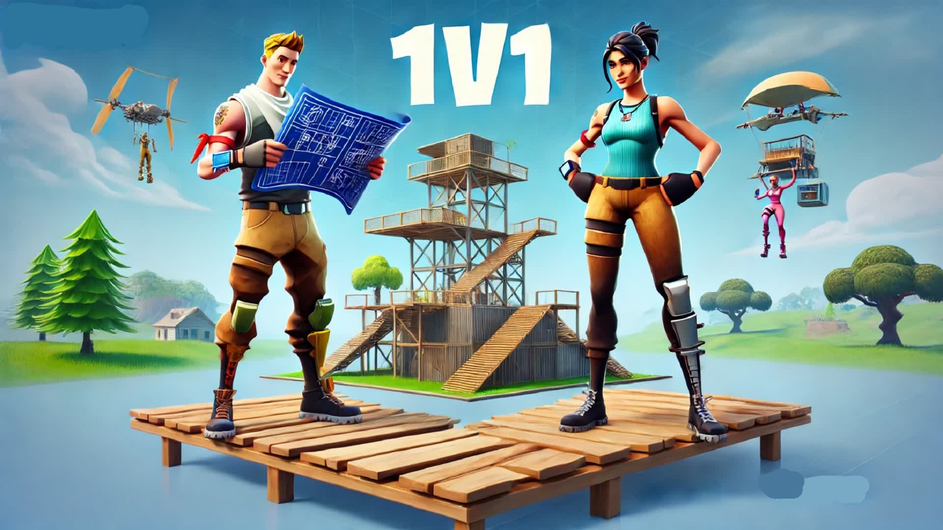 😎!1V1 Build Fights!😎 0772-0420-3223 by danivass - Fortnite Creative Map Code - Fortnite.GG