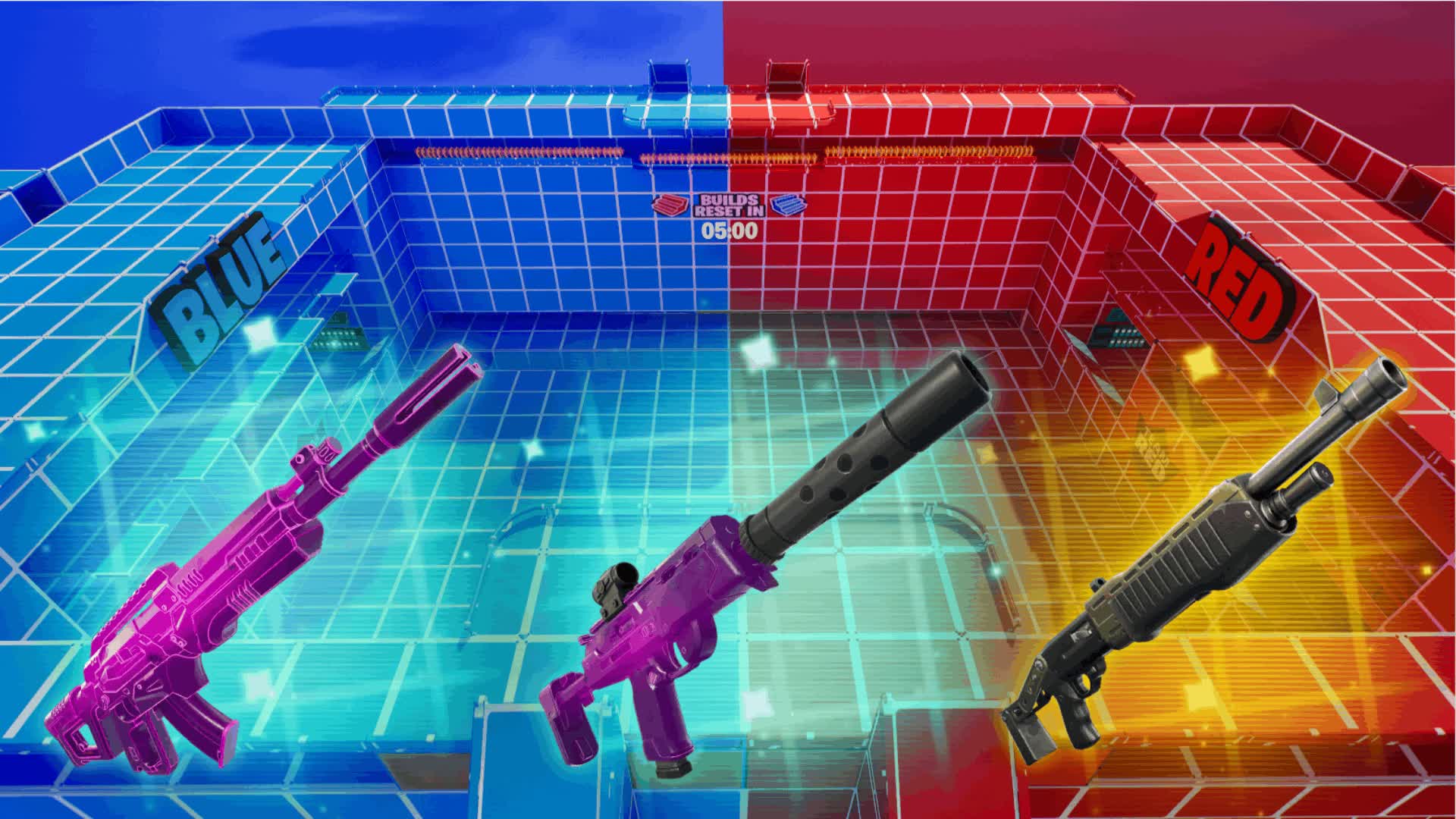CRAZY RED VS BLUE MAP 🔴🔵 9909-5203-4710 by petrick - Fortnite Creative ...