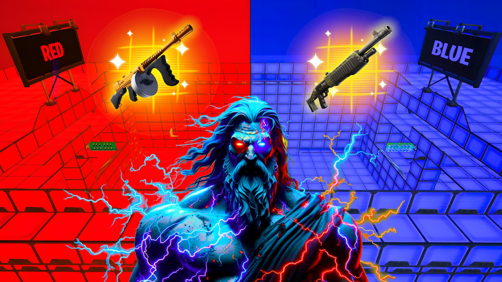 ZEUS RED VS BLUE🔴🔵 0453-7256-1013 by nexusbiome - Fortnite