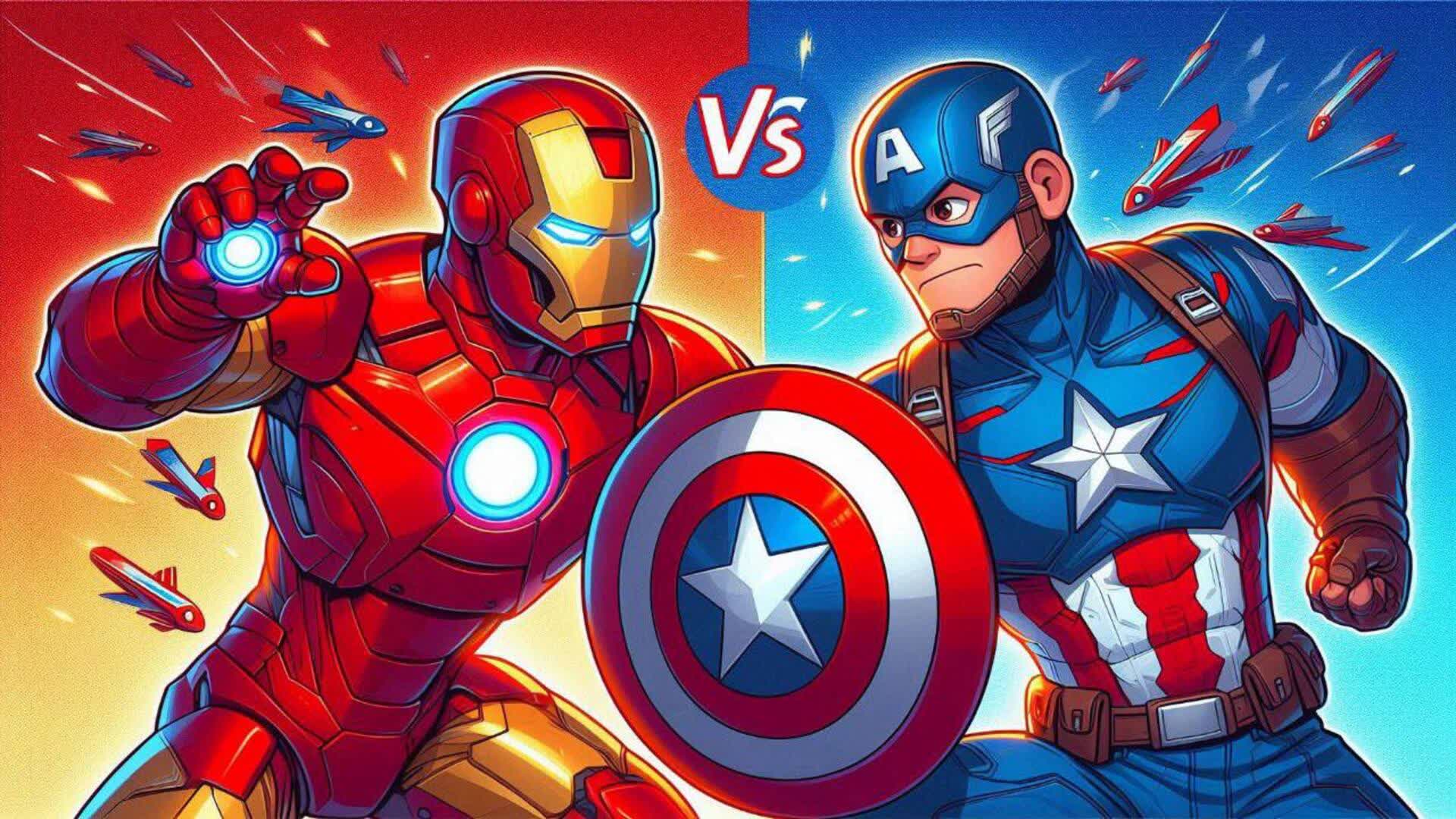 🔴IRONMAN VS CAPTAIN🔵 0395-3230-9330 by haborxo - Fortnite Creative Map ...