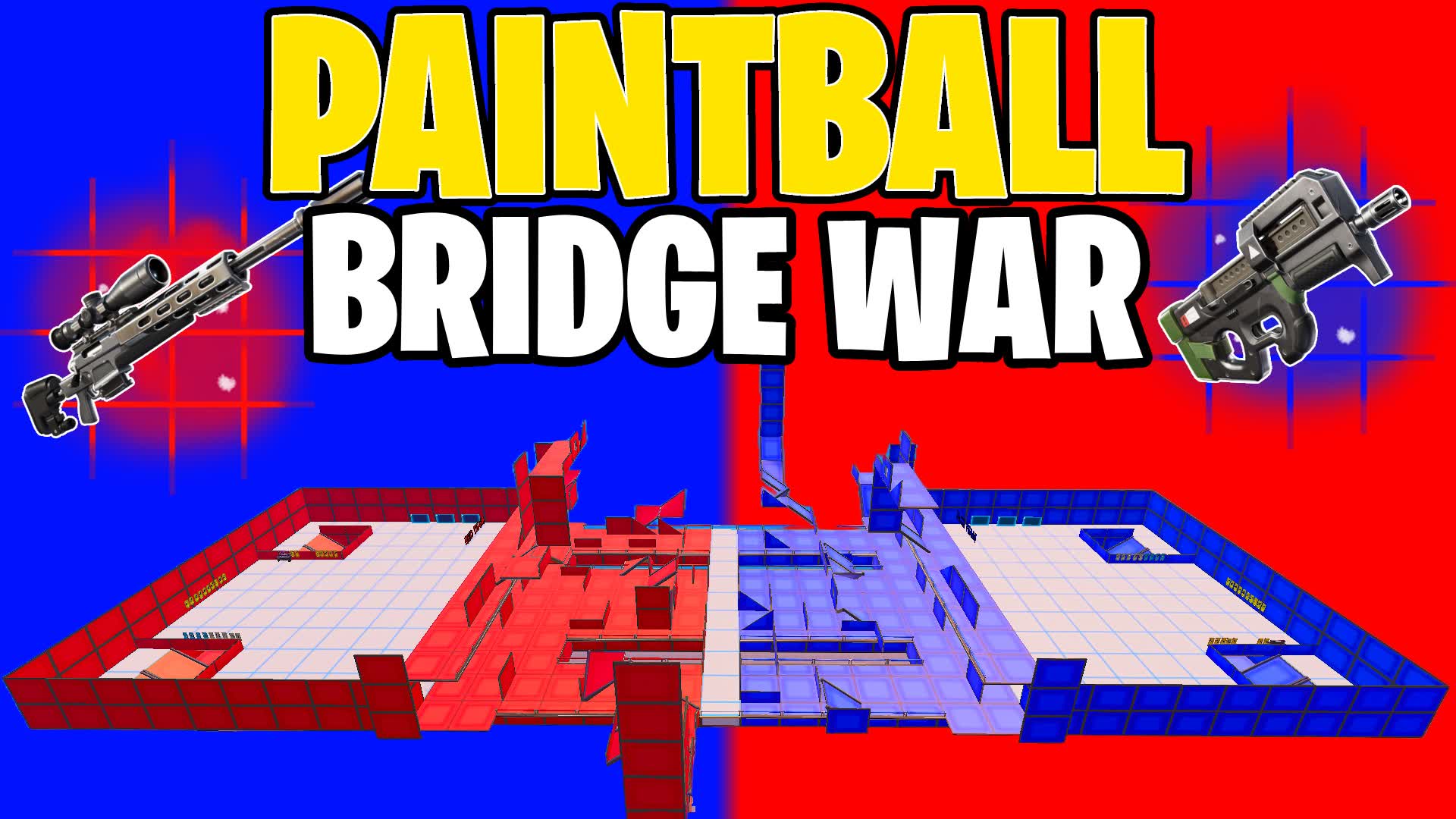 Red vs Blue Paintball War 🔴🔵🔫 (8397-1300-0925) by map.god - Fortnite ...