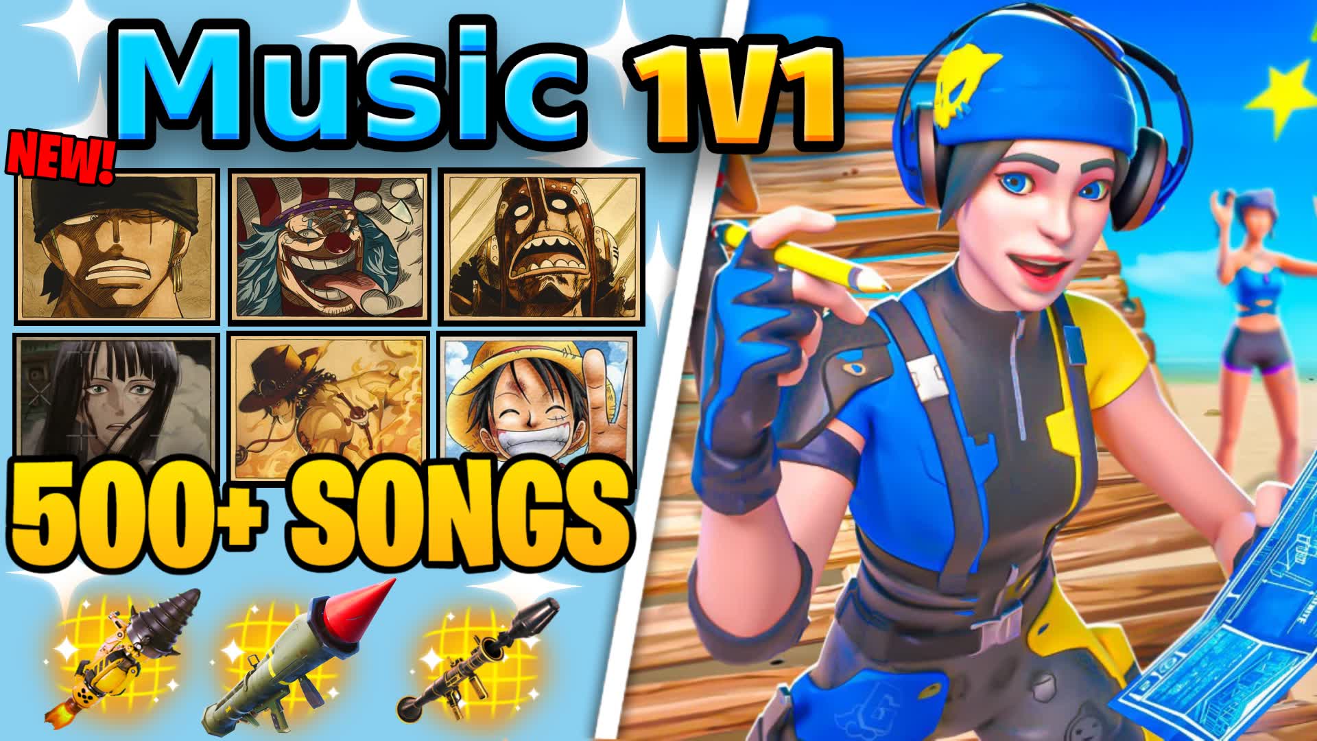 Best Music 1v1 🏆[500+ Songs] 🎶 Party 6275-1224-7874 by bmzii - Fortnite