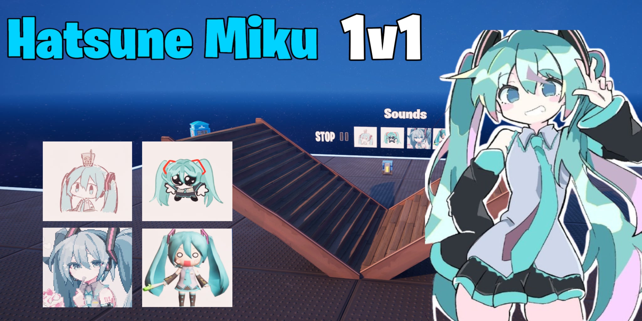 Hatsune Miku 1v1 Music 3106-4401-4924 by frexty1 - Fortnite Creative ...