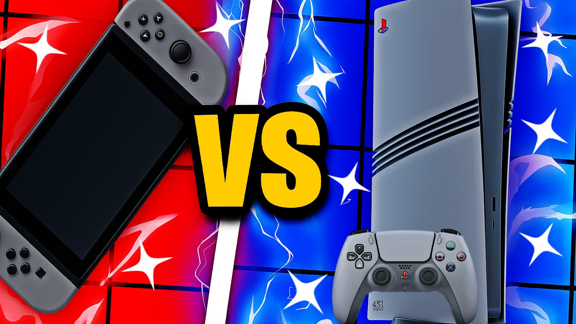 MEGA PS5 PRO VS SWITCH RED VS BLUE 7661-8238-0933 by rixu - Fortnite ...