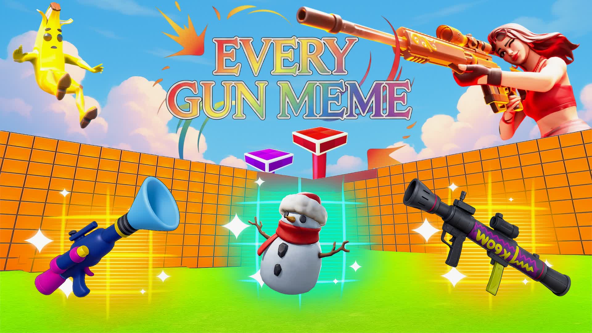 EVERY GUN MEME🦈🐻 0178-4594-9450 by firenov - Fortnite Creative Map Code ...