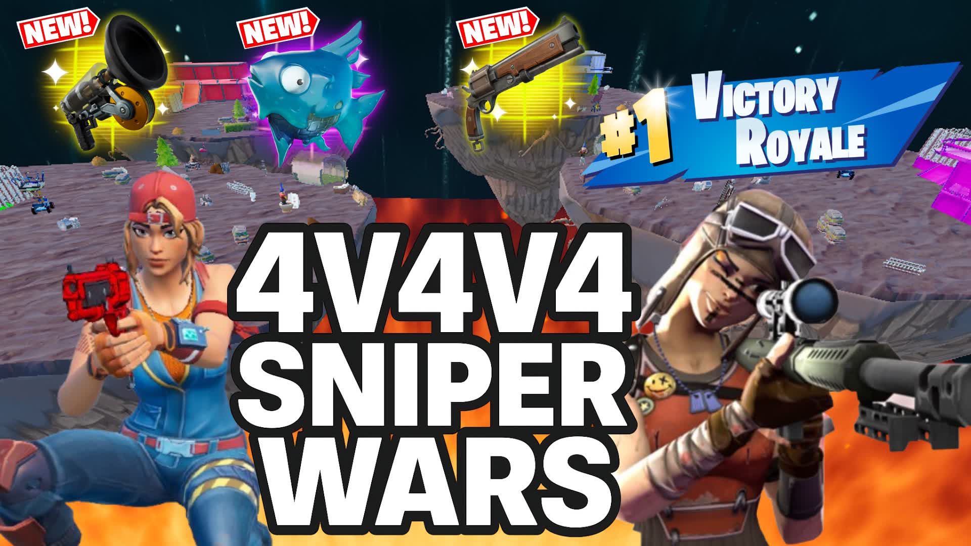 4V4V4 SNIPER WARS 3630-2294-3932 by fab10yt - Fortnite