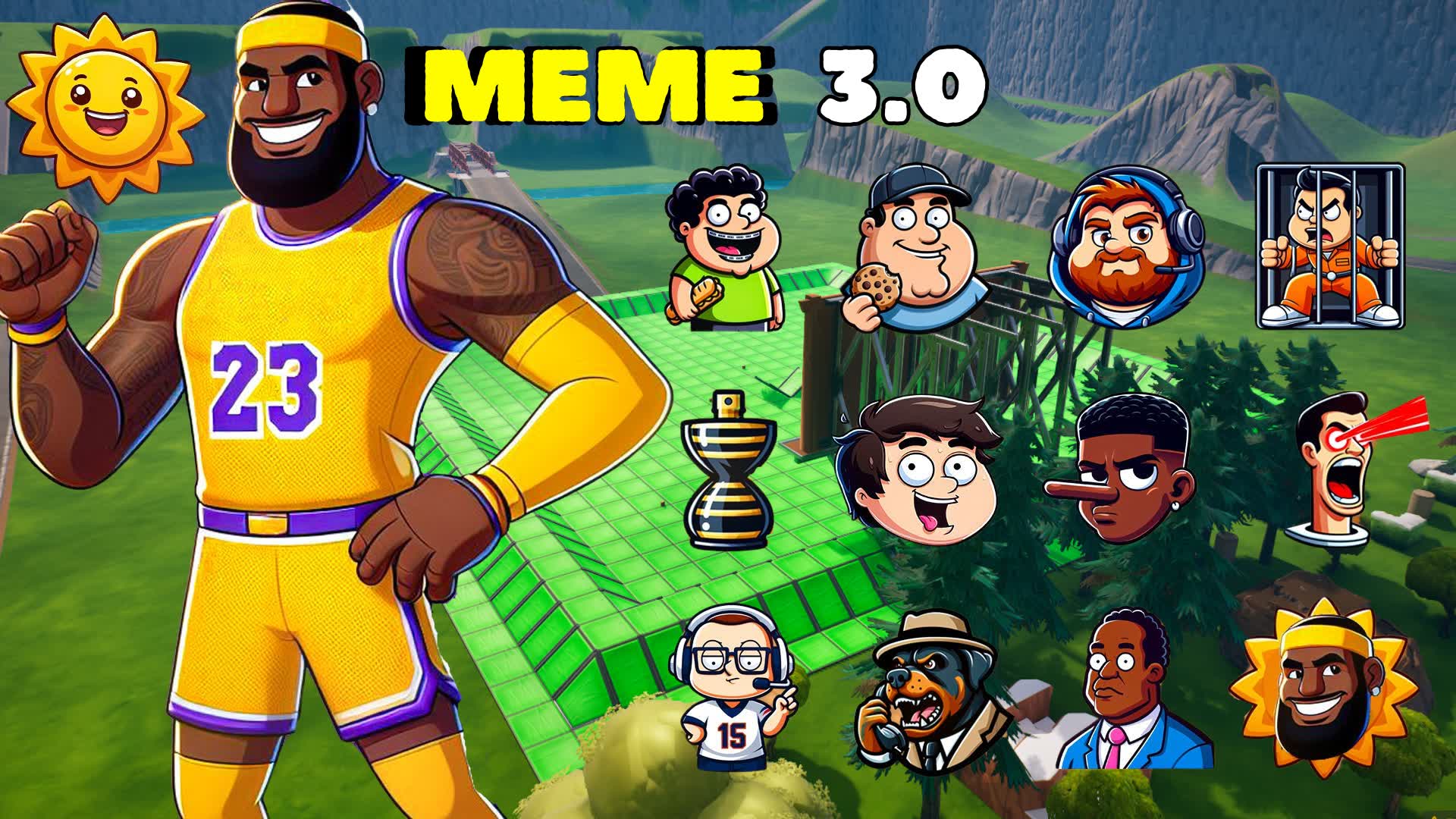 MEMES RAMP MEGA GIGANT 8266-4107-0867 by jeffin - Fortnite Creative Map ...