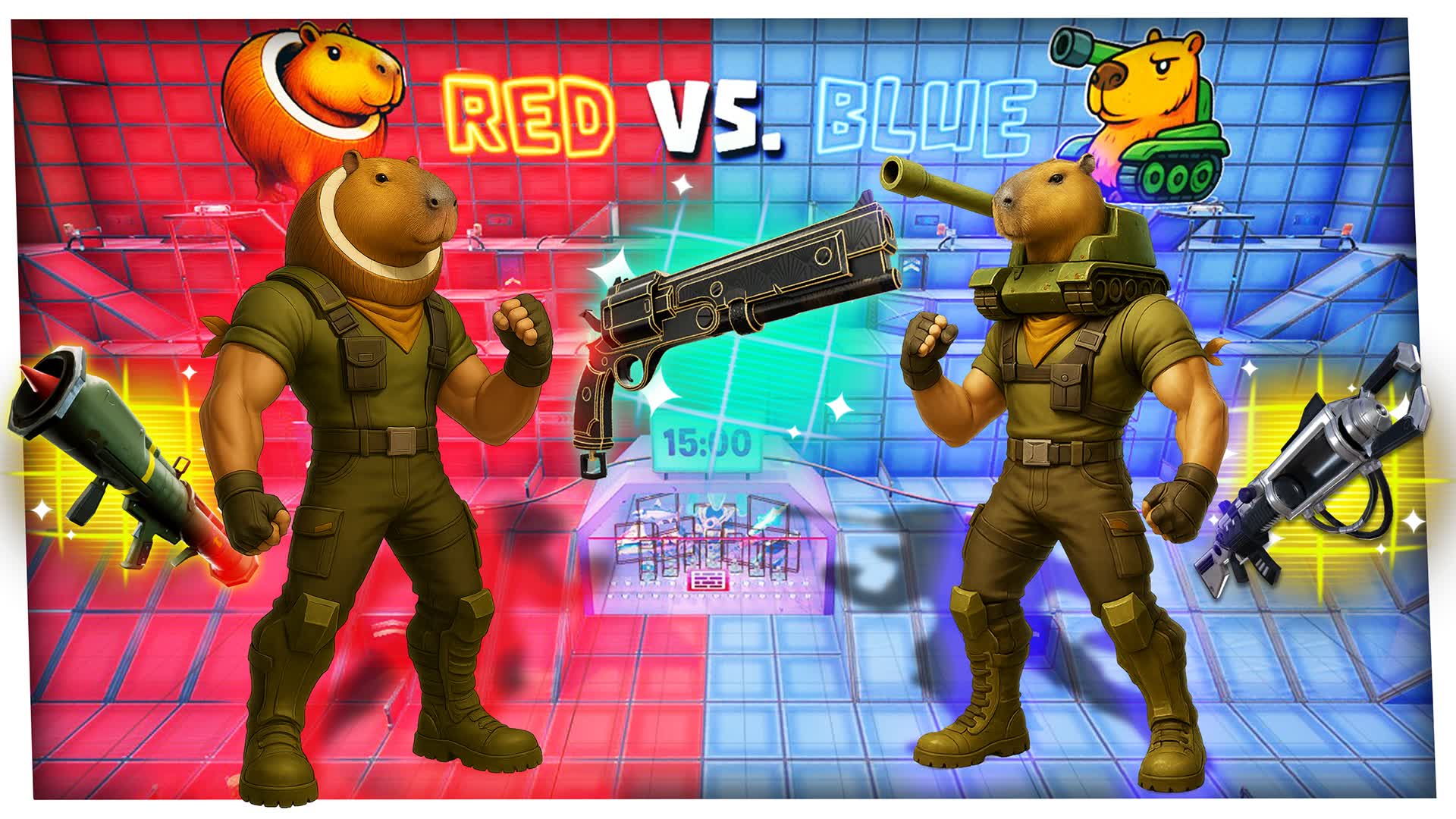 RED VS. BLUE 🔴🔵 BRAINROT MEME BATTLE😂 0578-1444-1449 by schulte_games ...