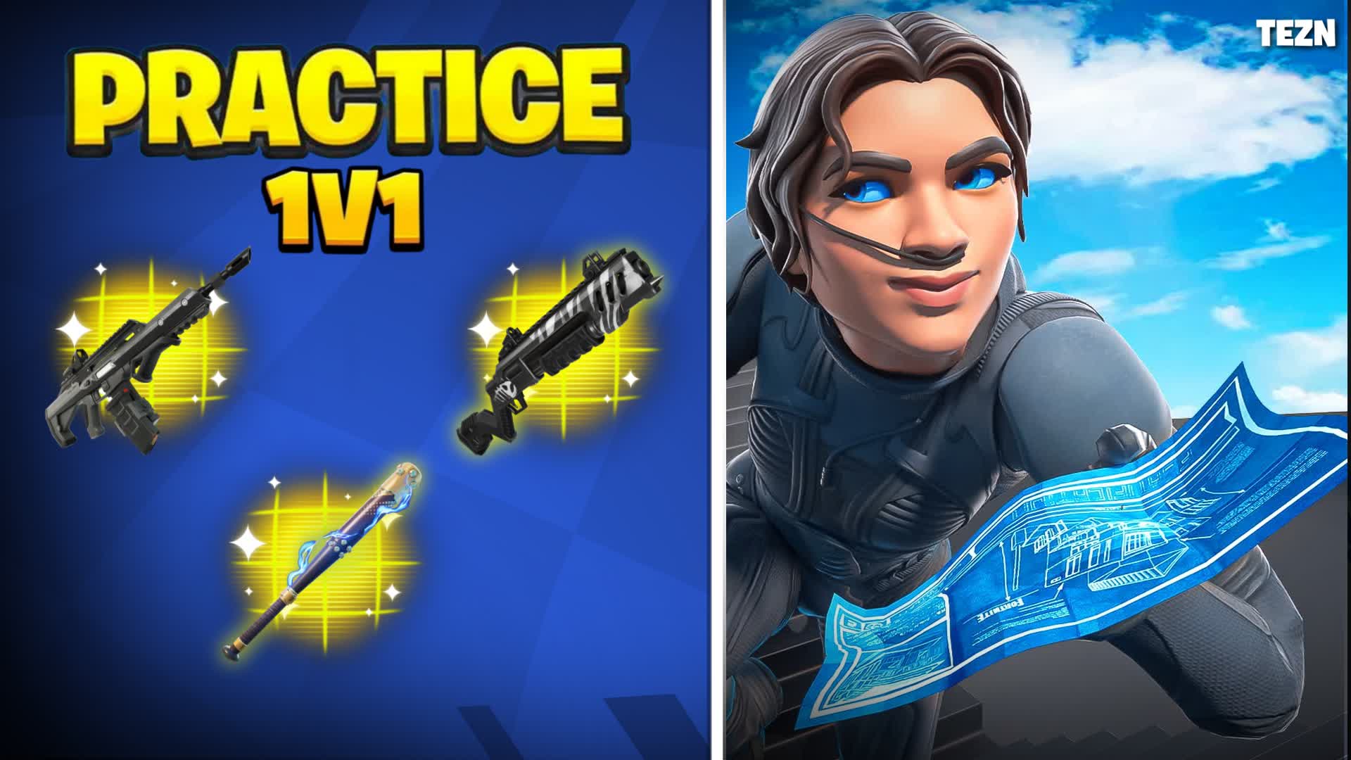 Smooth 1v1 TEZN 1786-9529-6417 by veleven - Fortnite Creative Map Code ...