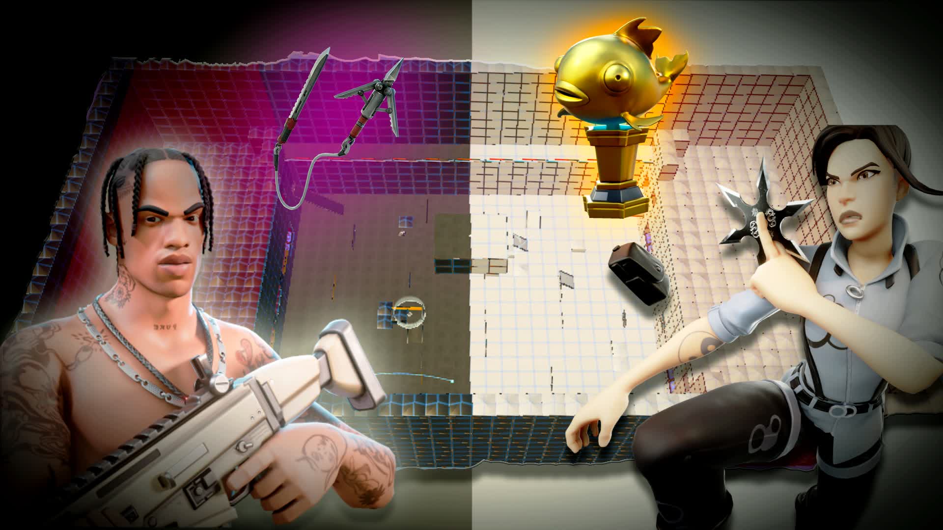 CRAZYY BLACK VS WHITE⚫⚪ 2015-4211-9121 من ابتكار blake-00002 - Fortnite