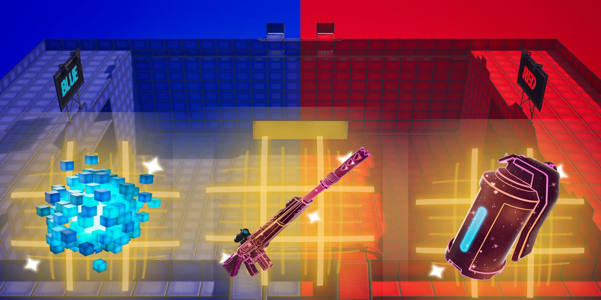 Hyper Red VS Blue Updated🔴🔵 7167-5241-5563 by f-takuya - Fortnite ...
