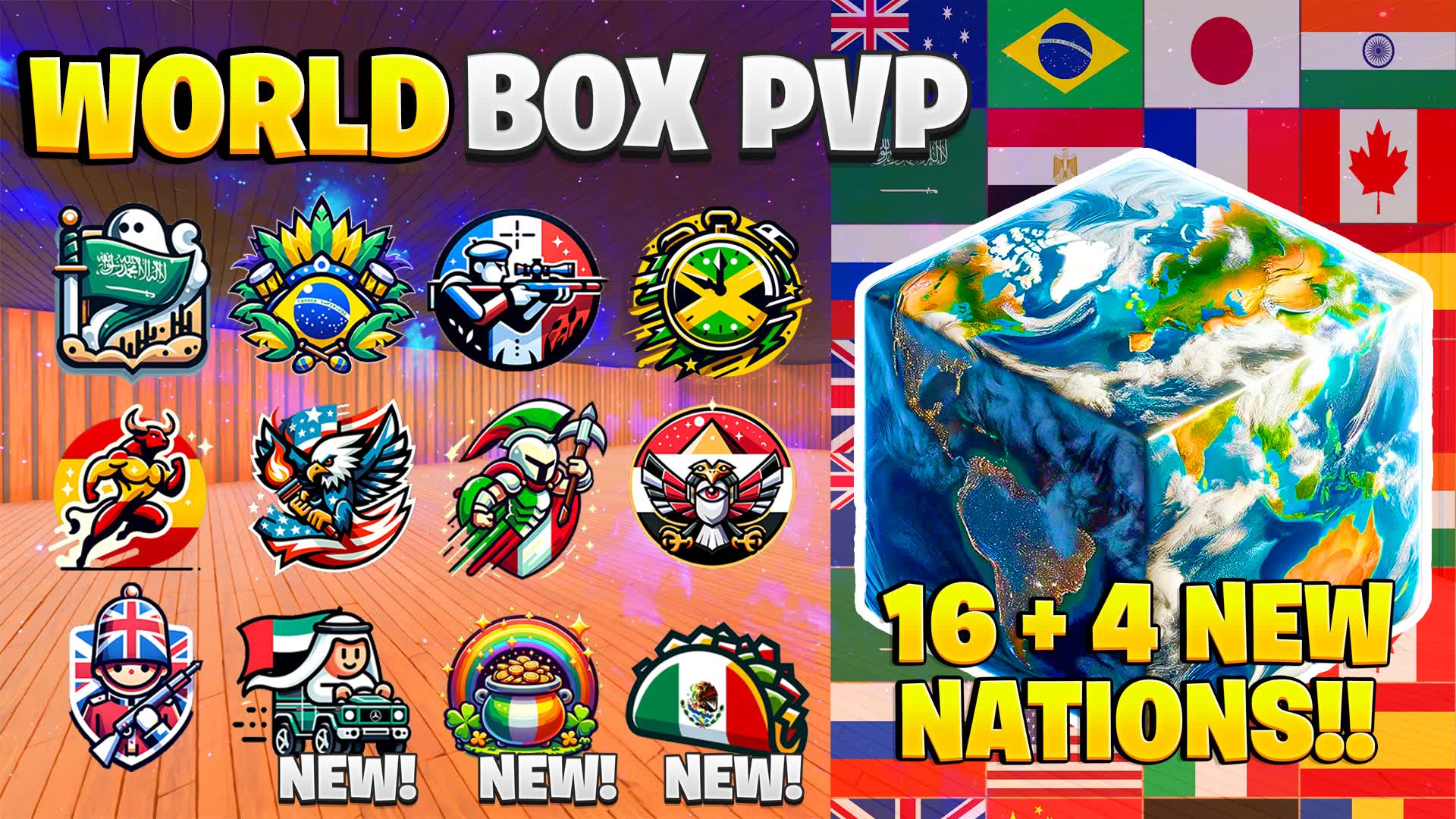 🌎WORLD BOX PVP📦 7056-4870-1538 by zyero - Fortnite Creative Map Code - Fortnite.GG