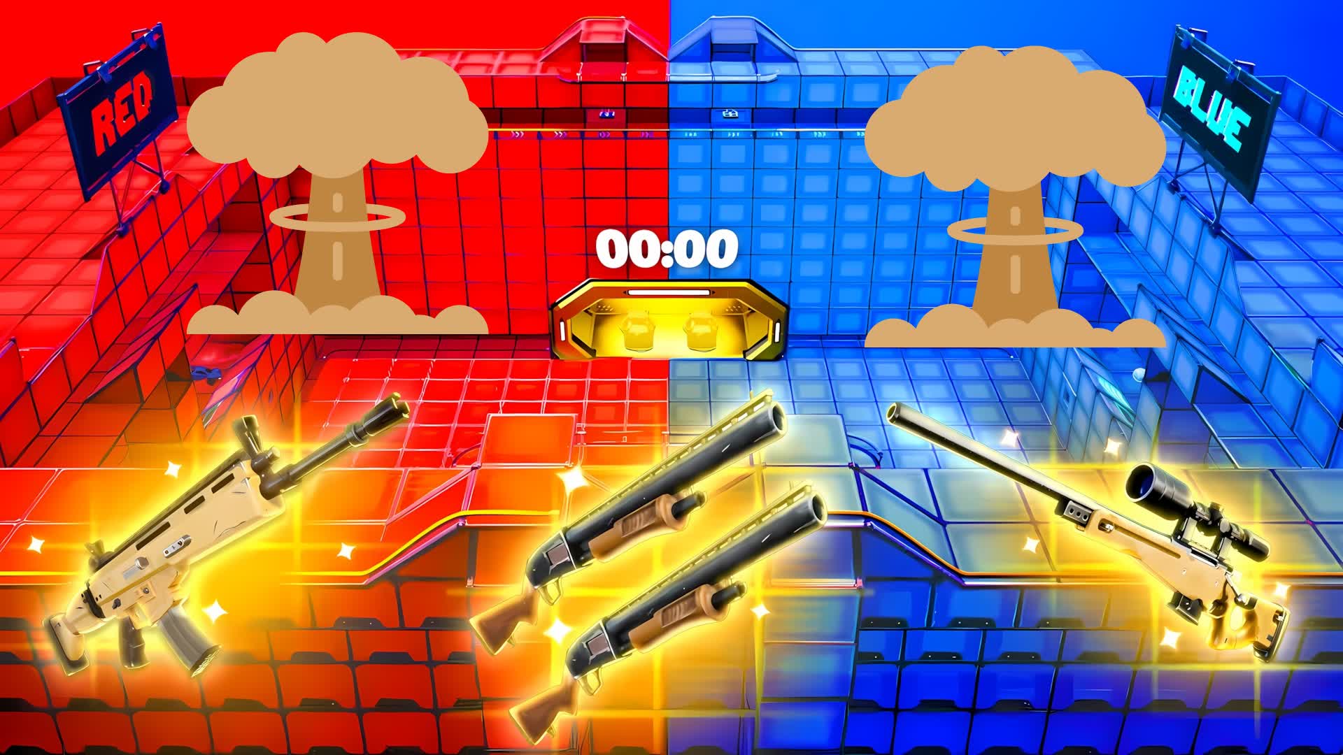 CRAZY RE VS BLUE 🔴 🔵 7533-7537-7172 by samuell - Fortnite Creative Map ...