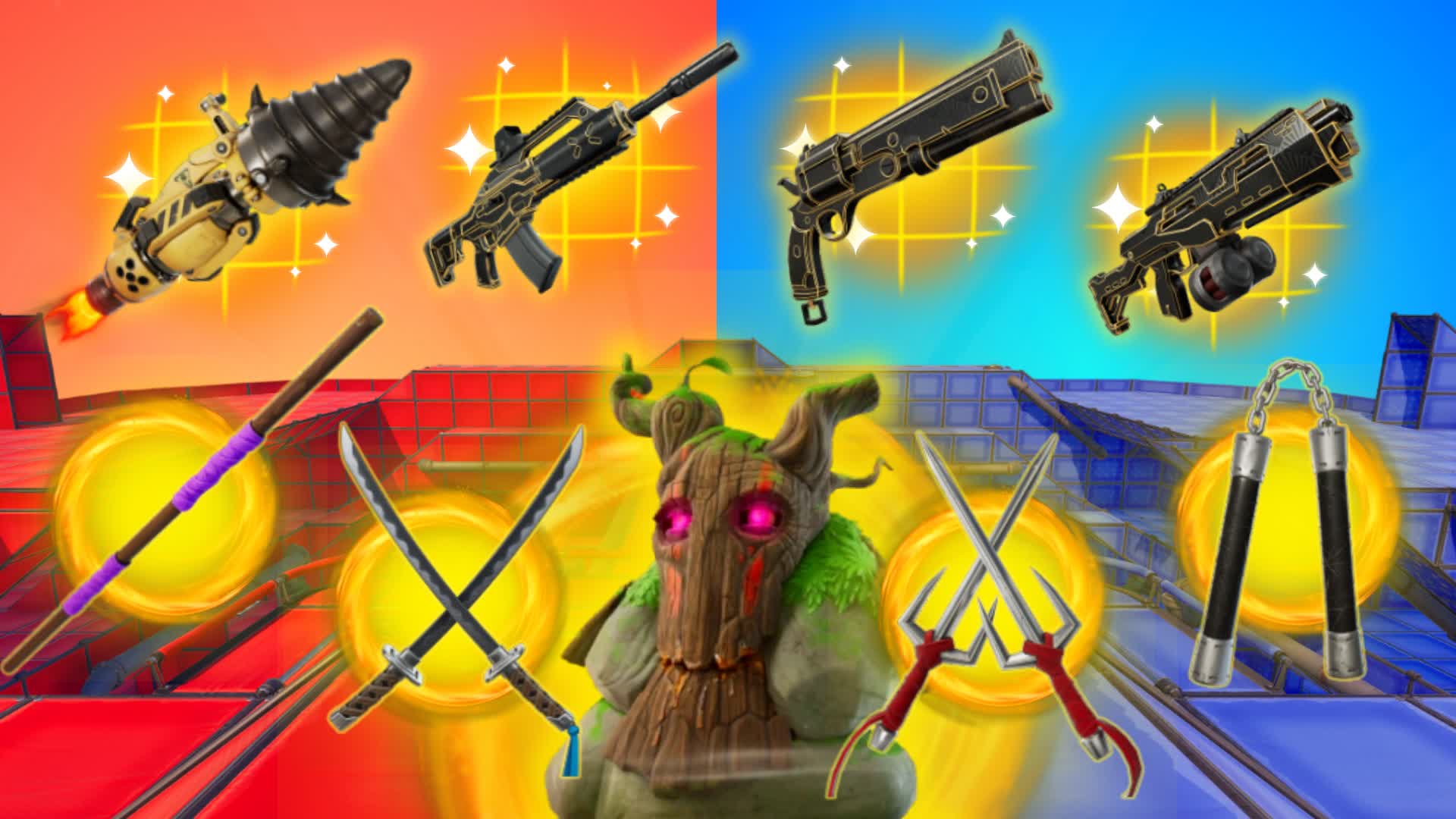 ALL GUNS 🏆 RED VS BLUE 🔴🔵 8524-9548-7508 by garret - Fortnite Creative ...