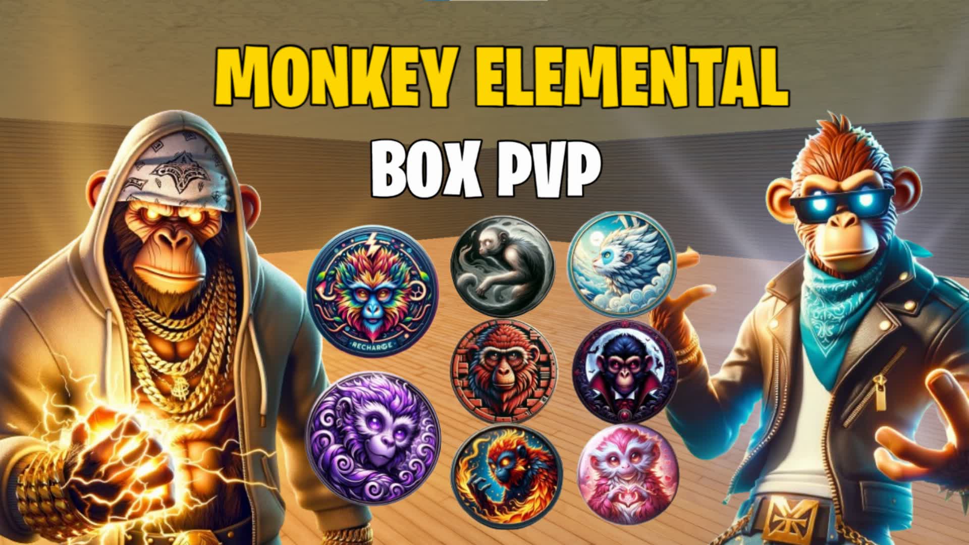 🐒 MONKEY ELEMENTAL BOX PVP 📦 2217-5135-4145 by betrayz - Fortnite ...