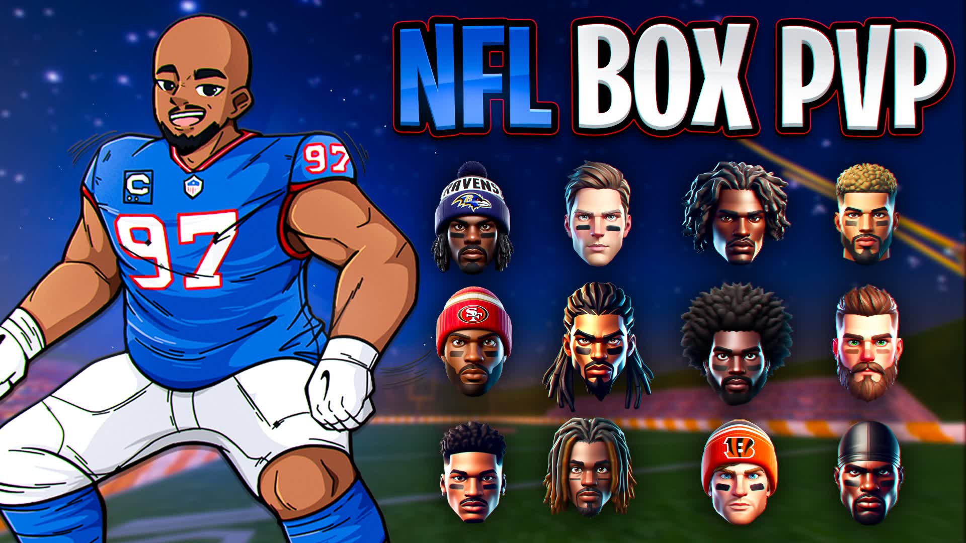 🏈NFL BOX PVP📦 6472-0233-1047 by agentggs - Fortnite