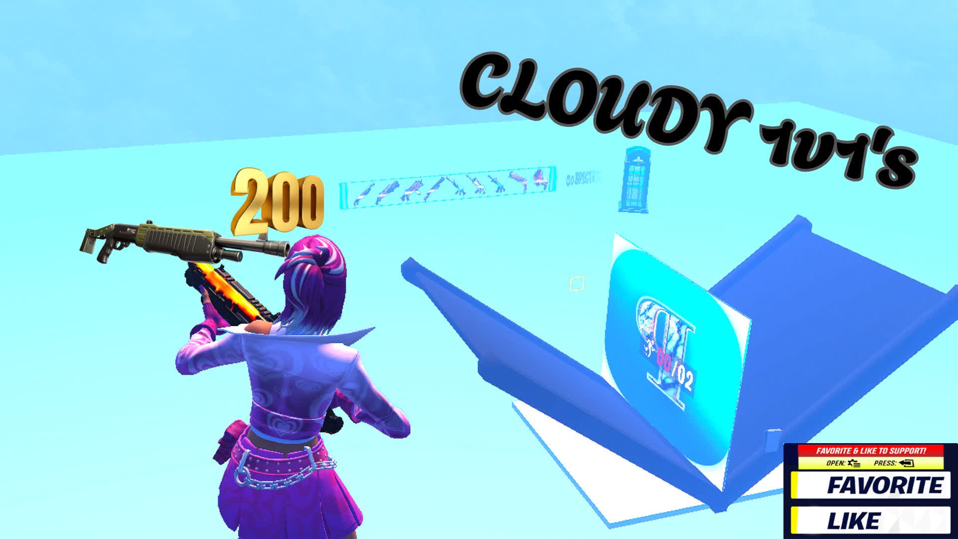 Cloudy 1v1 map(200 PUMP)😎 7928-2065-3381 by prestiged - Fortnite ...