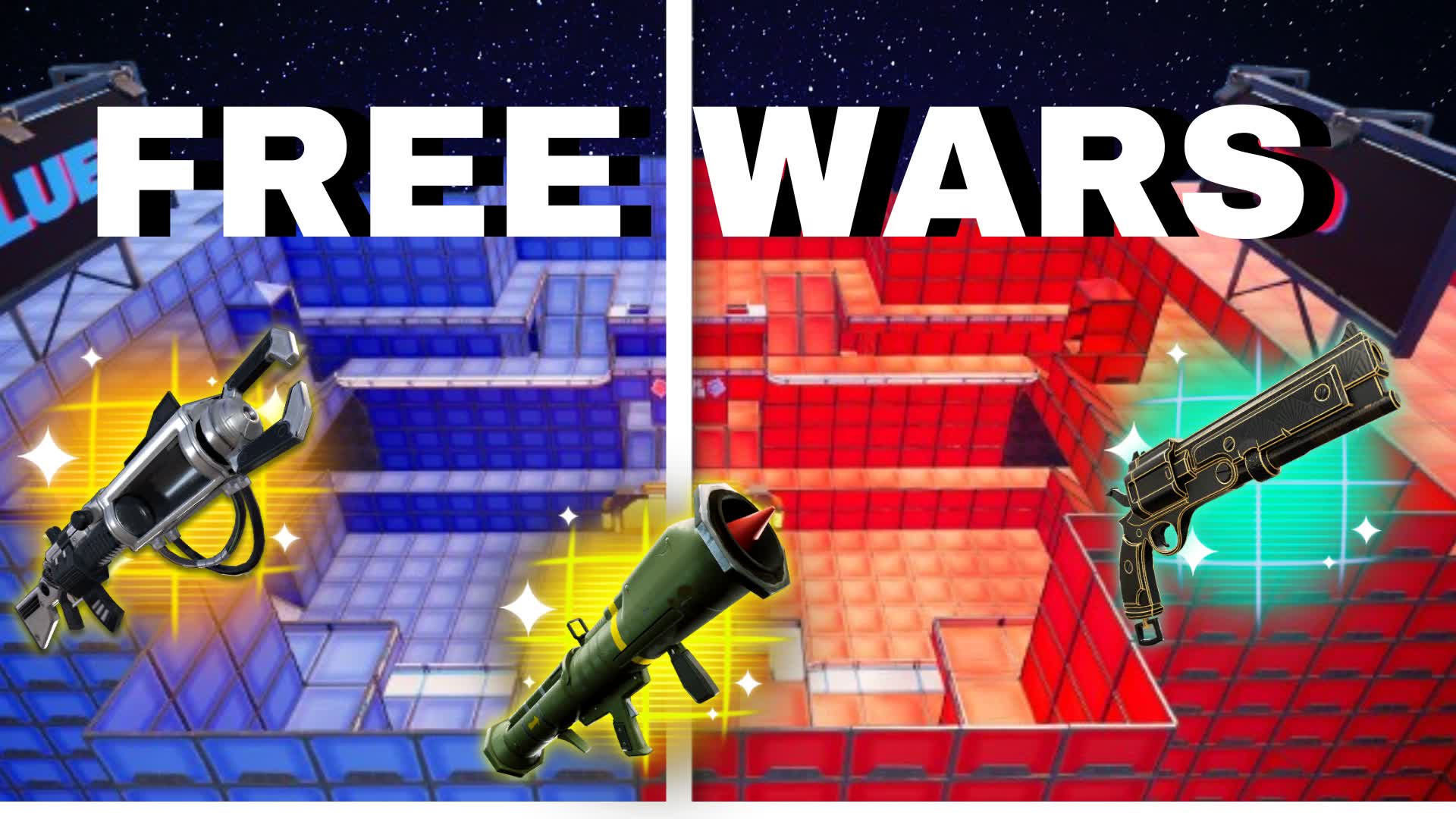 FREE WARS RED VS BLUE 🔴🔵 2985-7995-4653 by farma - Fortnite Creative ...