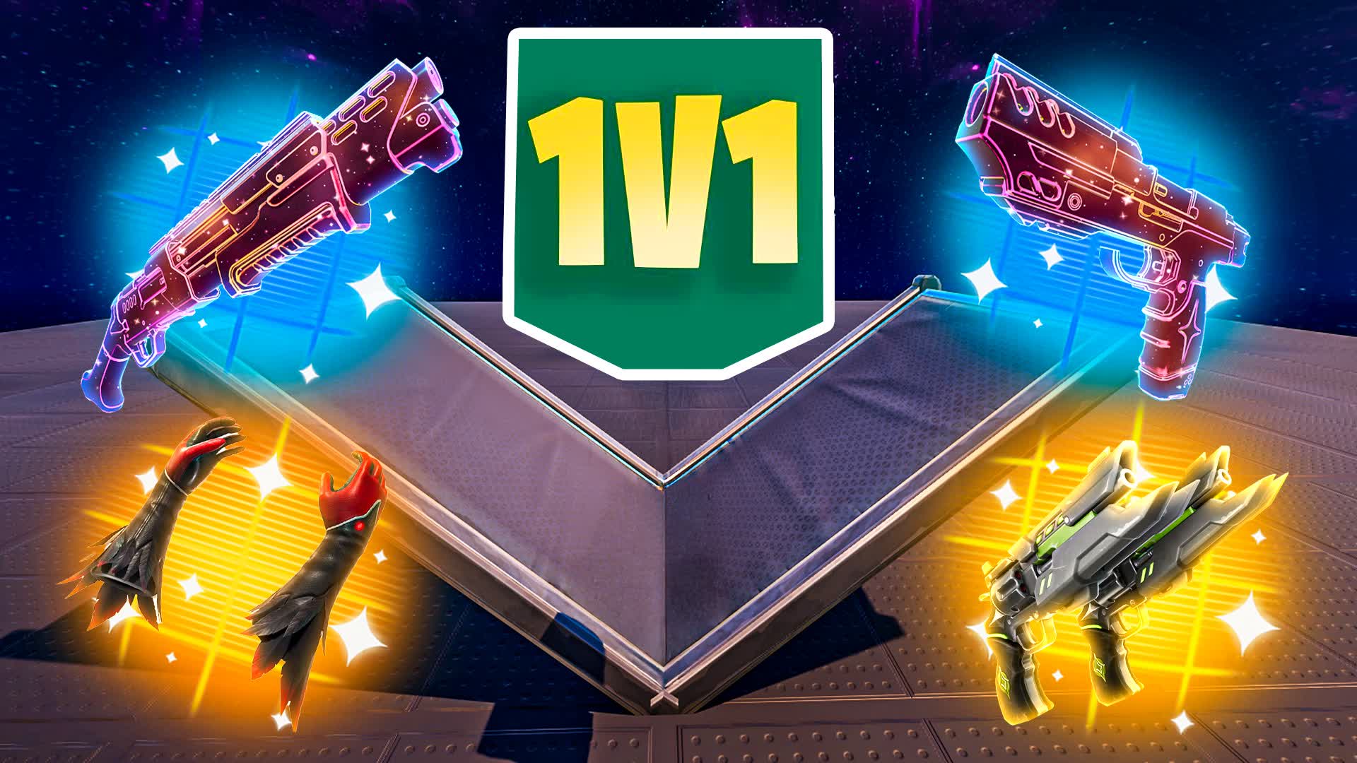 1V1 MAP INFINITE ALL WEAPONS 4716-8095-5040 by zapatron - Fortnite Creative Map Code - Fortnite.GG